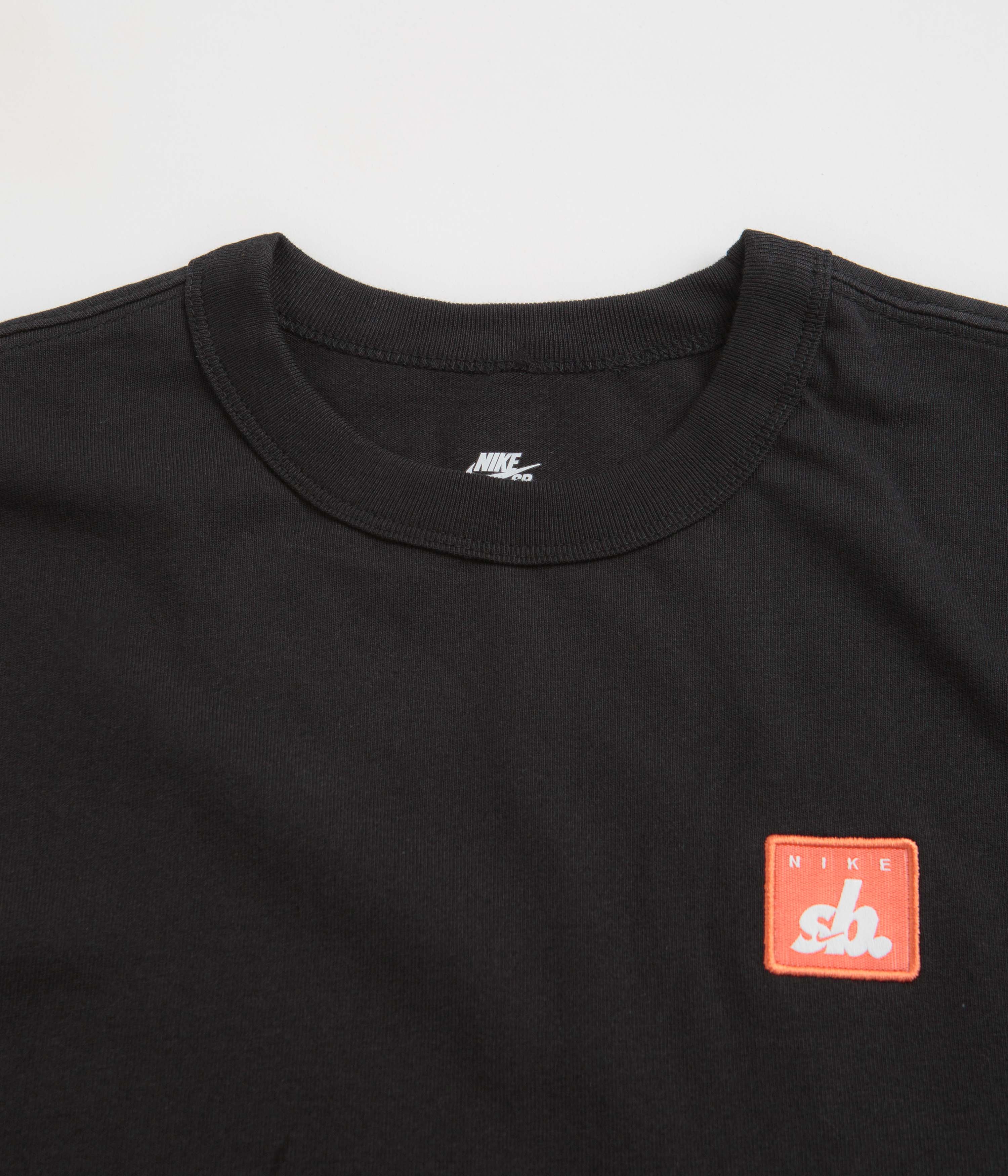 Nike SB Patch Logo T-Shirt - Black | Flatspot