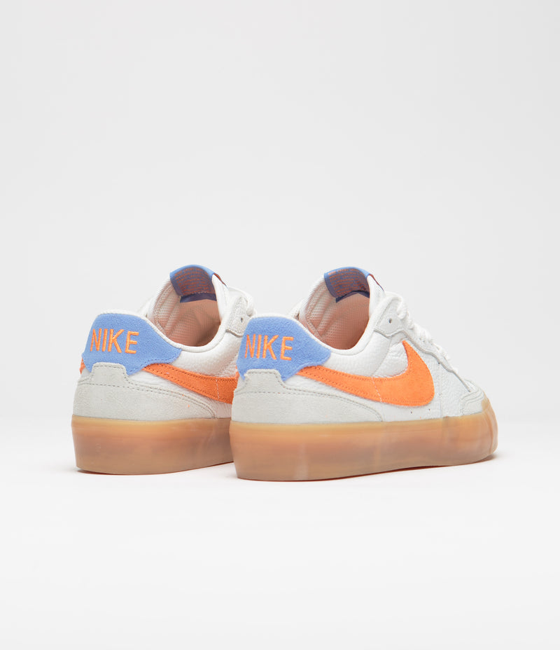 Nike SB Pogo Plus Premium Shoes - Summit White / Bright Mandarin | Flatspot