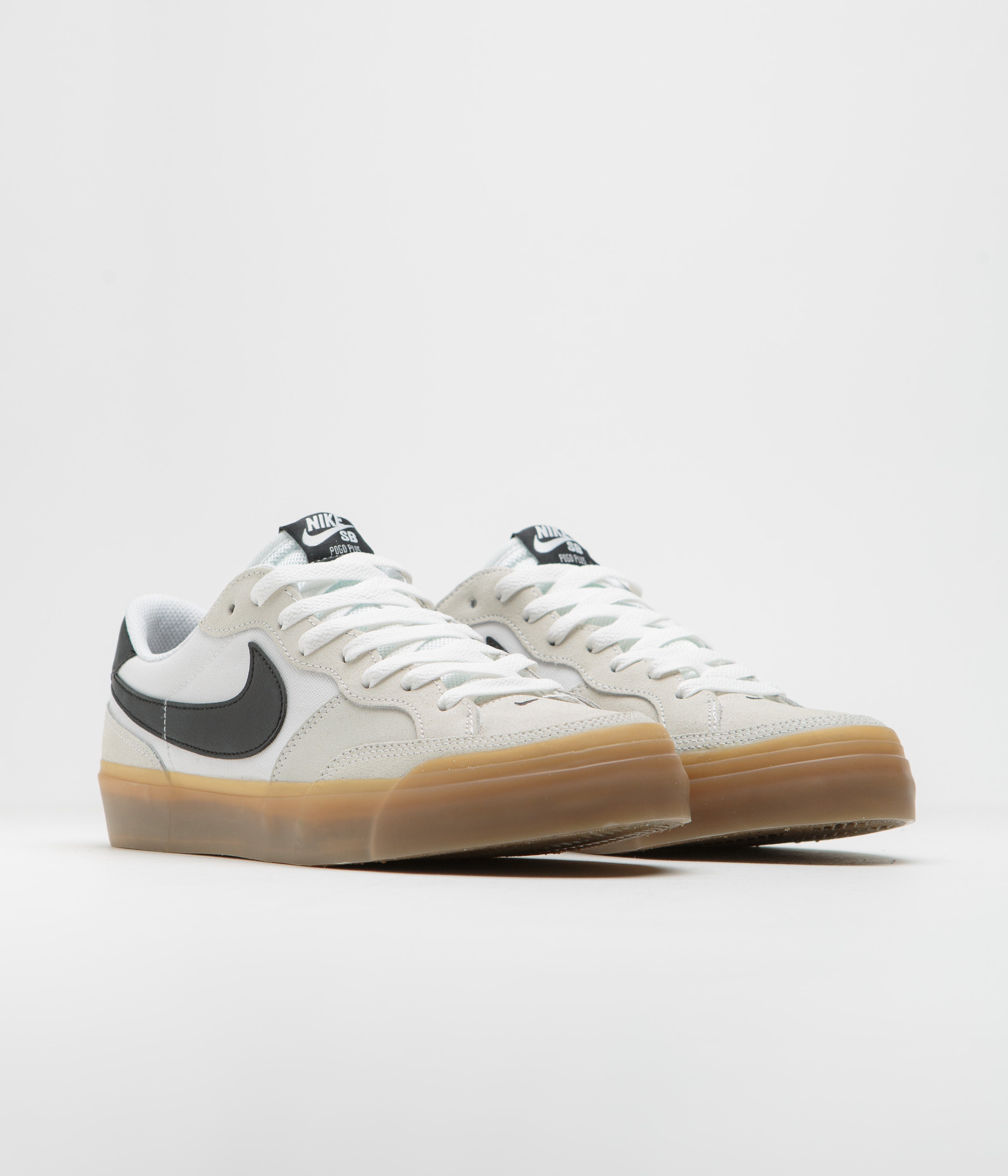 Nike SB Pogo Shoes - White / Black - White - Gum Light Brown | Flatspot