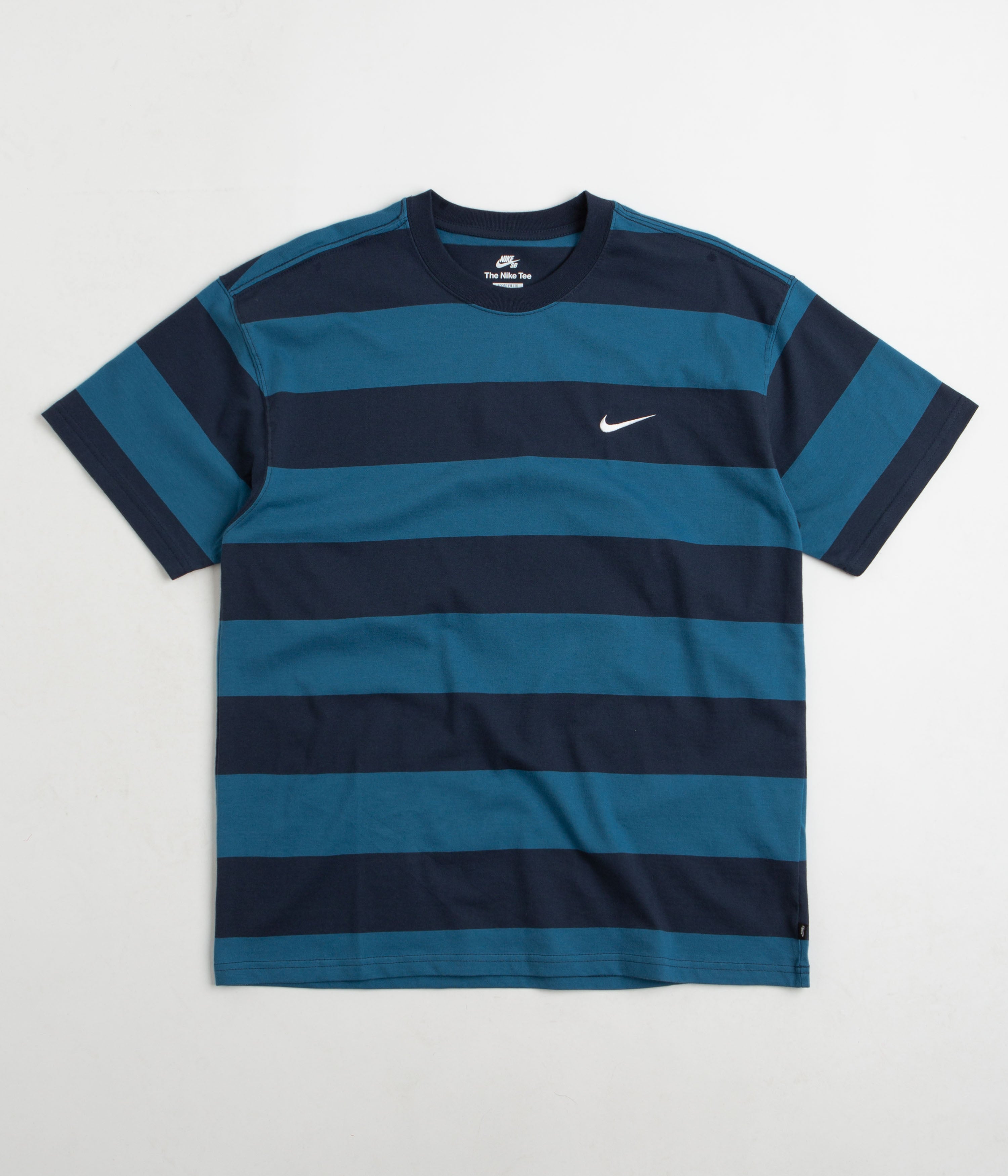 Nike SB Stripe T-Shirt - Midnight Navy / Industrial Blue | Flatspot