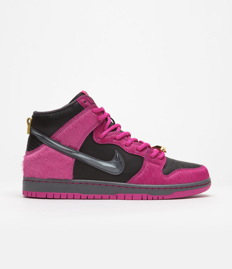 Nike SB x Run The Jewels Dunk High Shoes - Active Pink / Black - Metal ...
