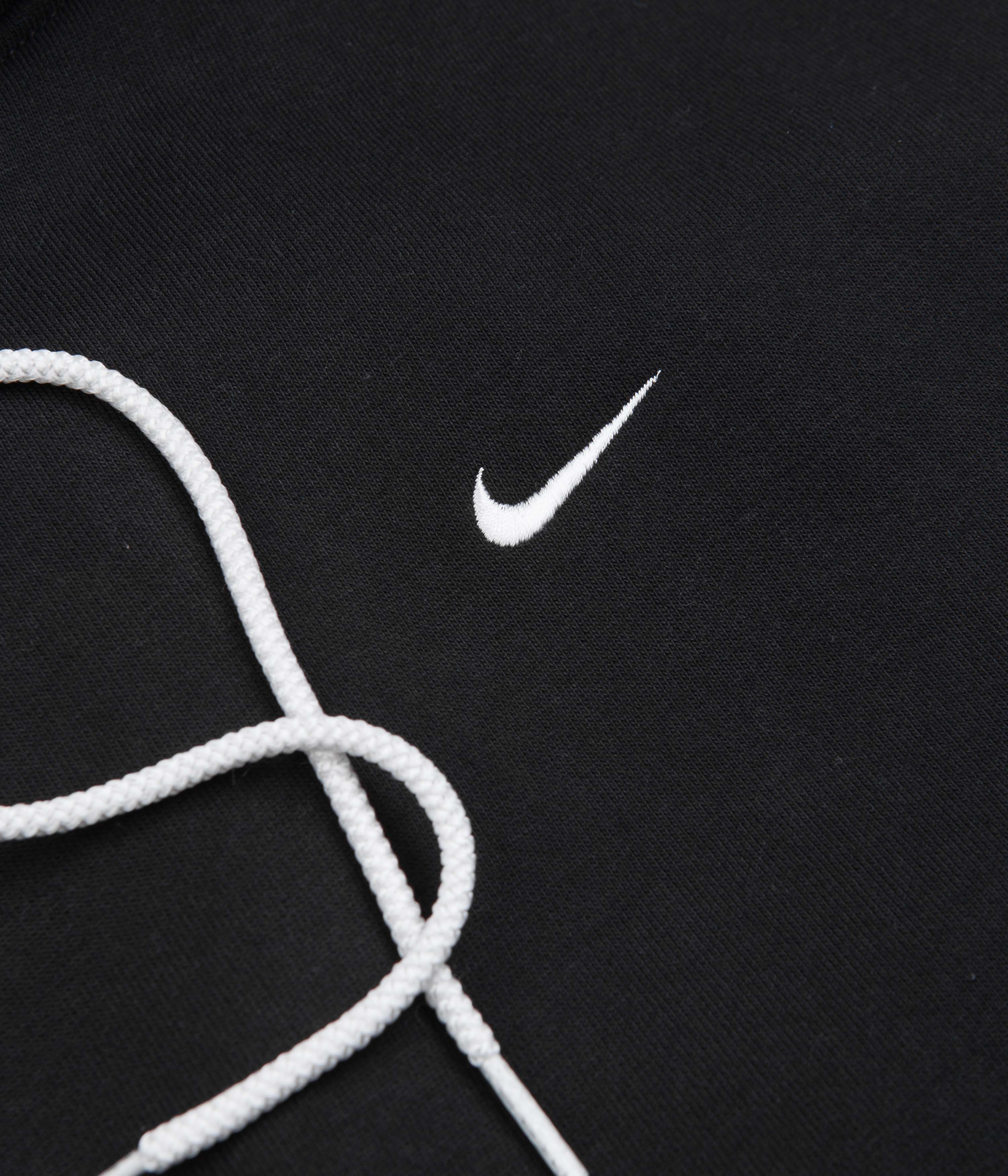 Nike Solo Swoosh Hoodie - Black / White | Flatspot