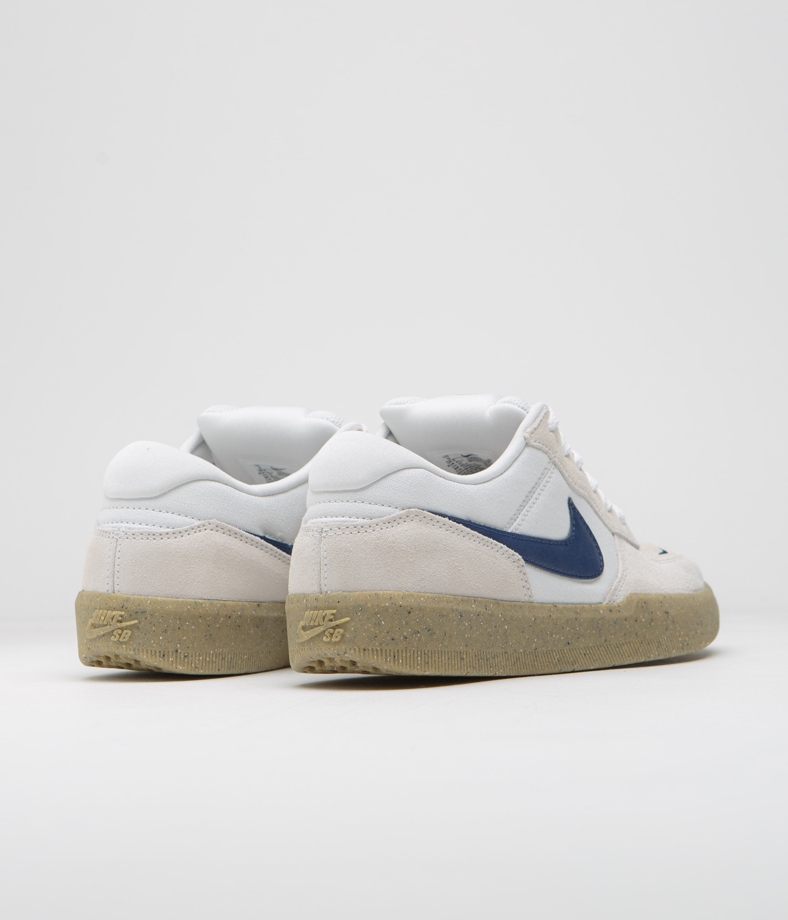 Nike SB Force 58 Shoes - White / Navy - White - Gum Light Brown | Flatspot