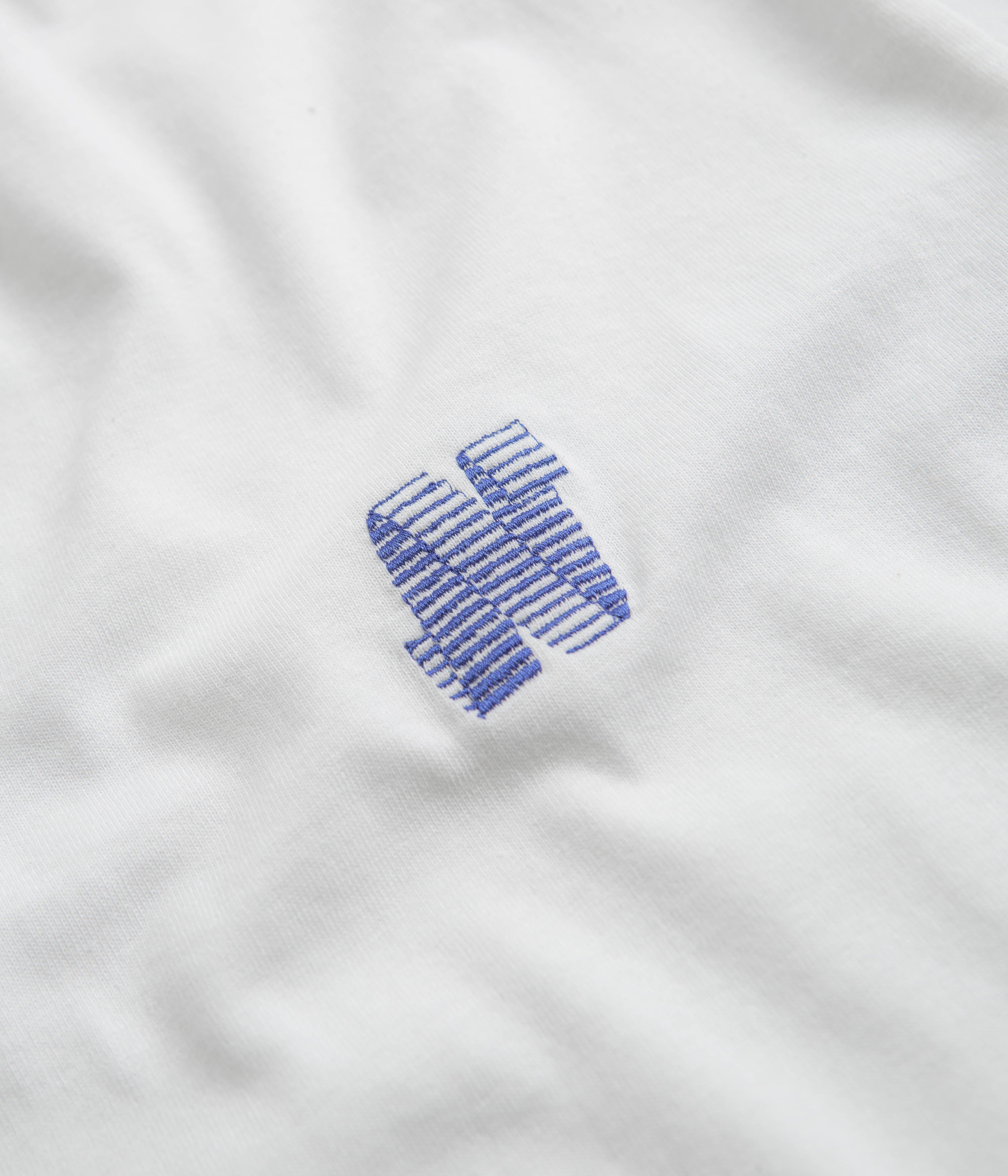 North N Logo Embroidered T-Shirt - White / Navy | Flatspot