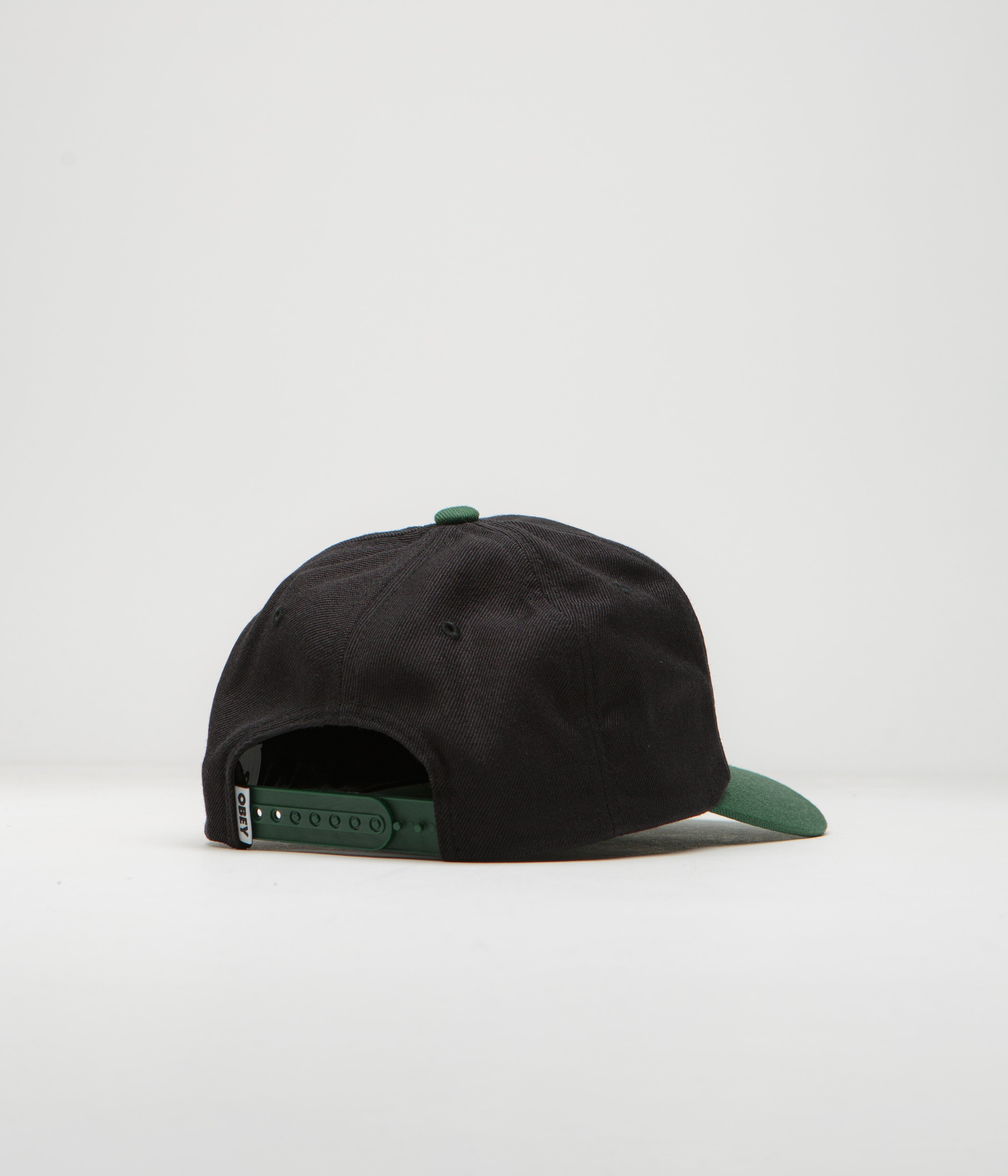 Obey 2 Tone Lowercase Cap - Black Multi | Flatspot