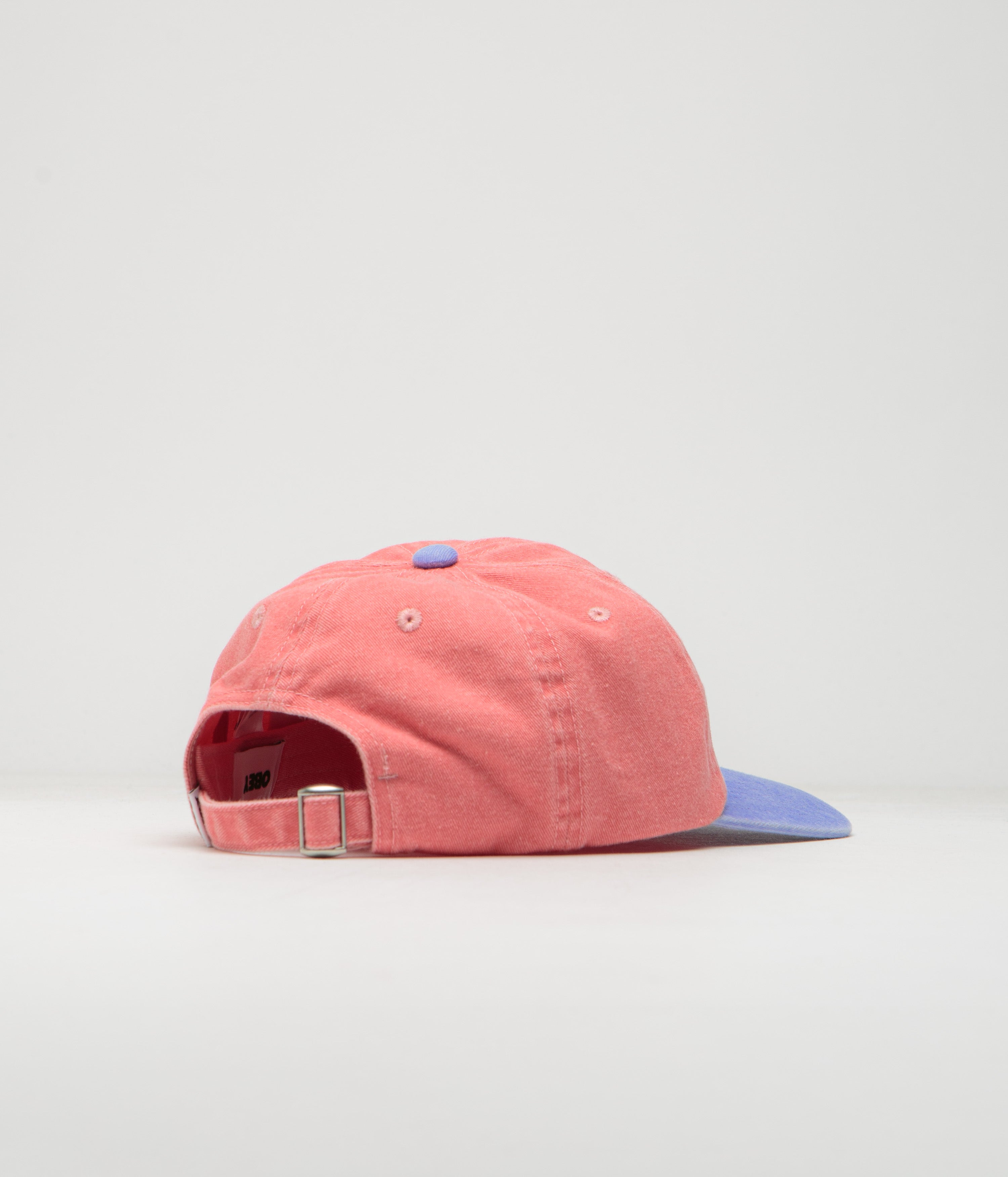 Obey 2 Tone Lowercase Cap - Pigment Coral Multi | Flatspot