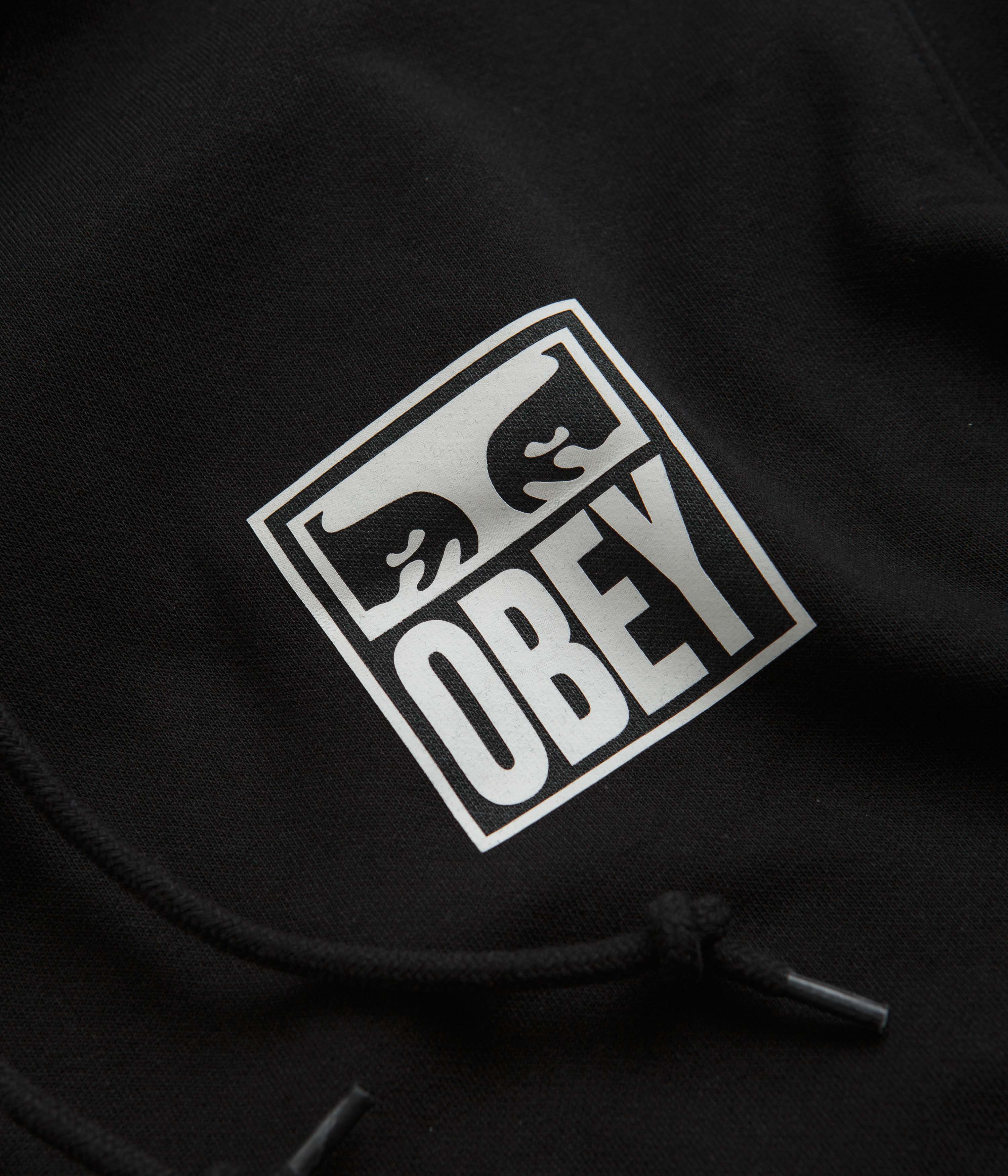 Obey Eyes Icon Hoodie - Black | Flatspot