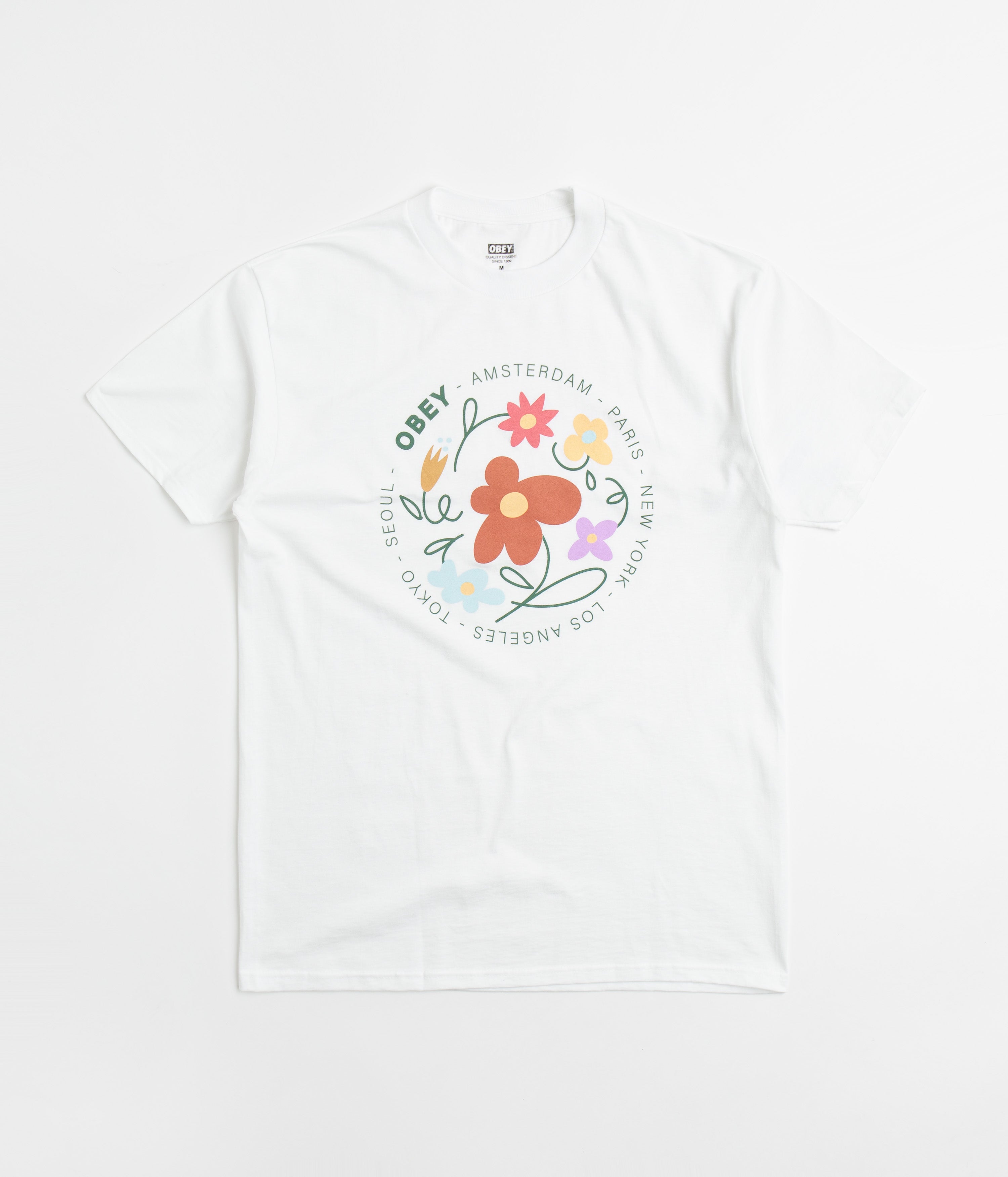 Obey Flower Dance T-Shirt - White | Flatspot