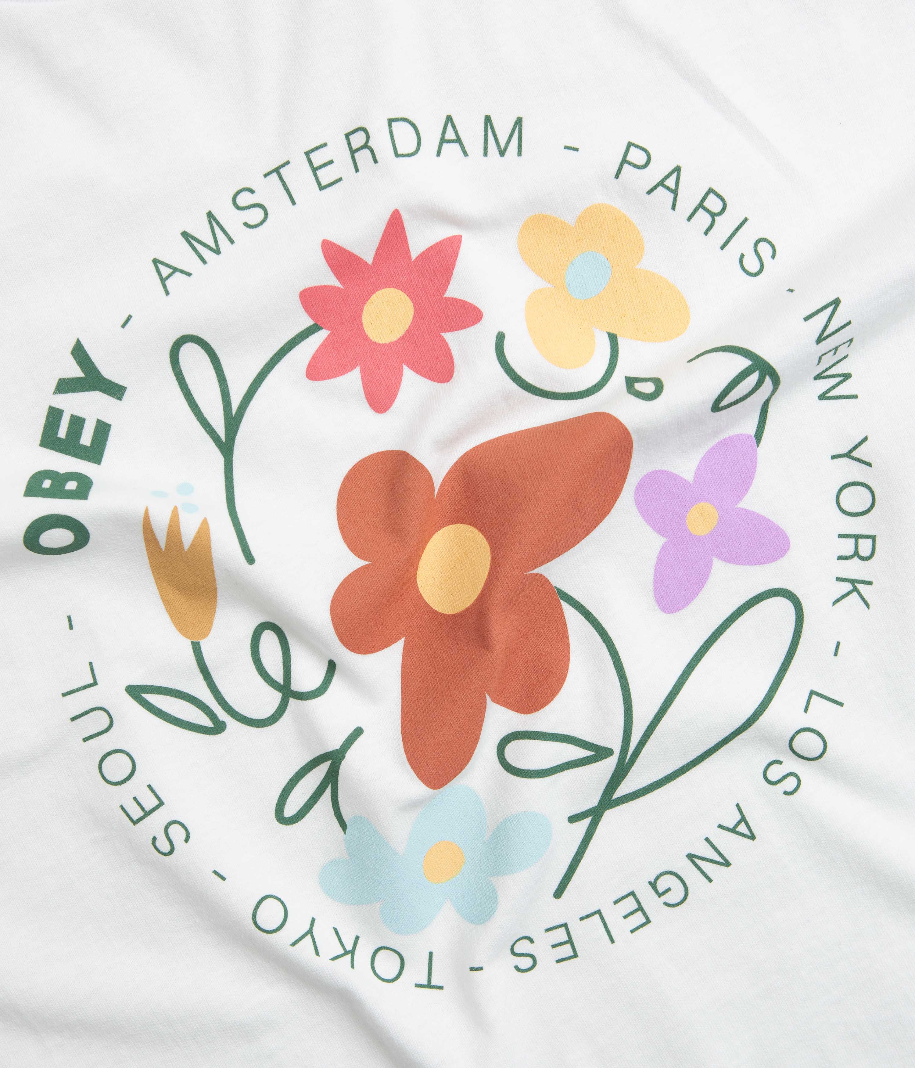 Obey Flower Dance T-Shirt - White | Flatspot