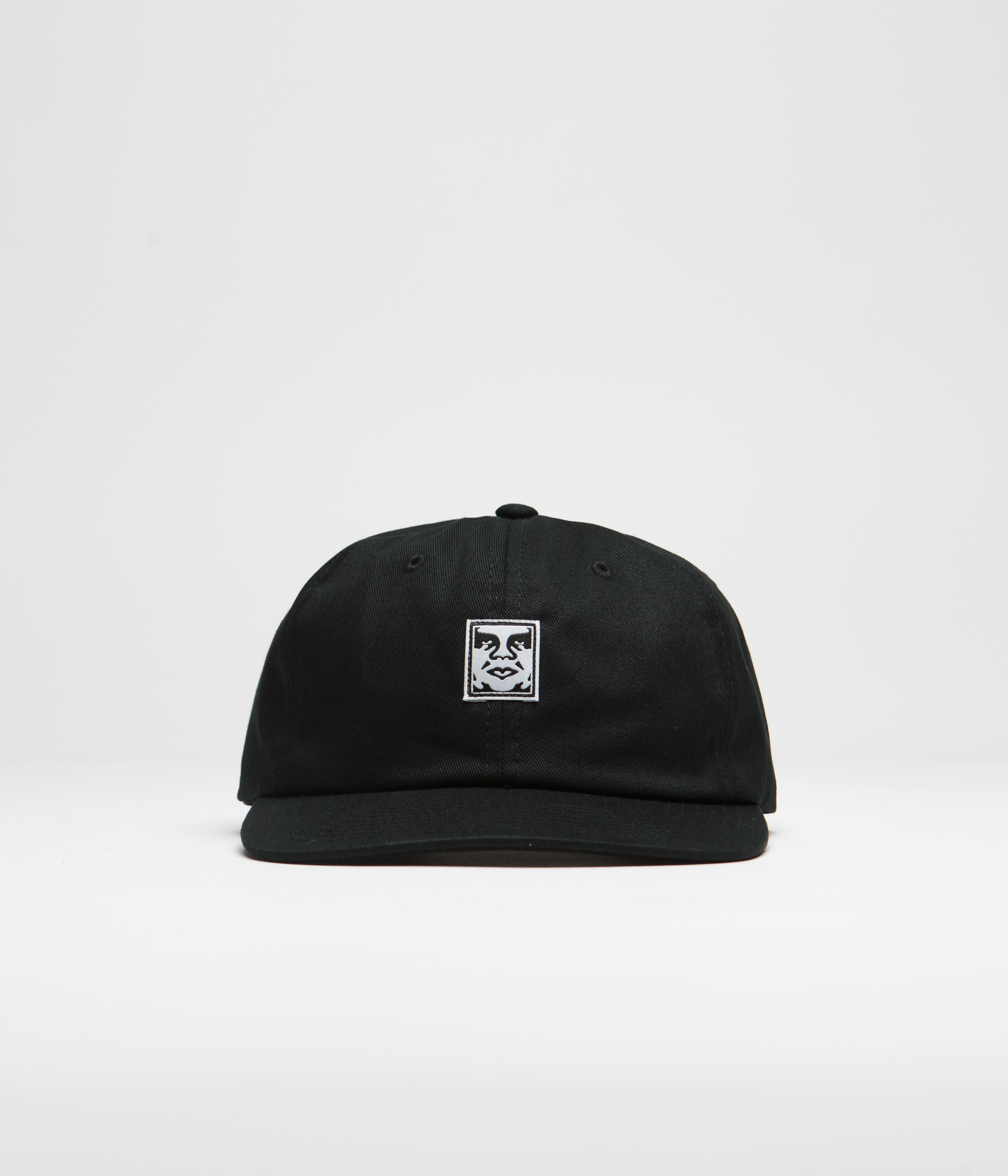 Obey Icon Face Cap - Black | Flatspot