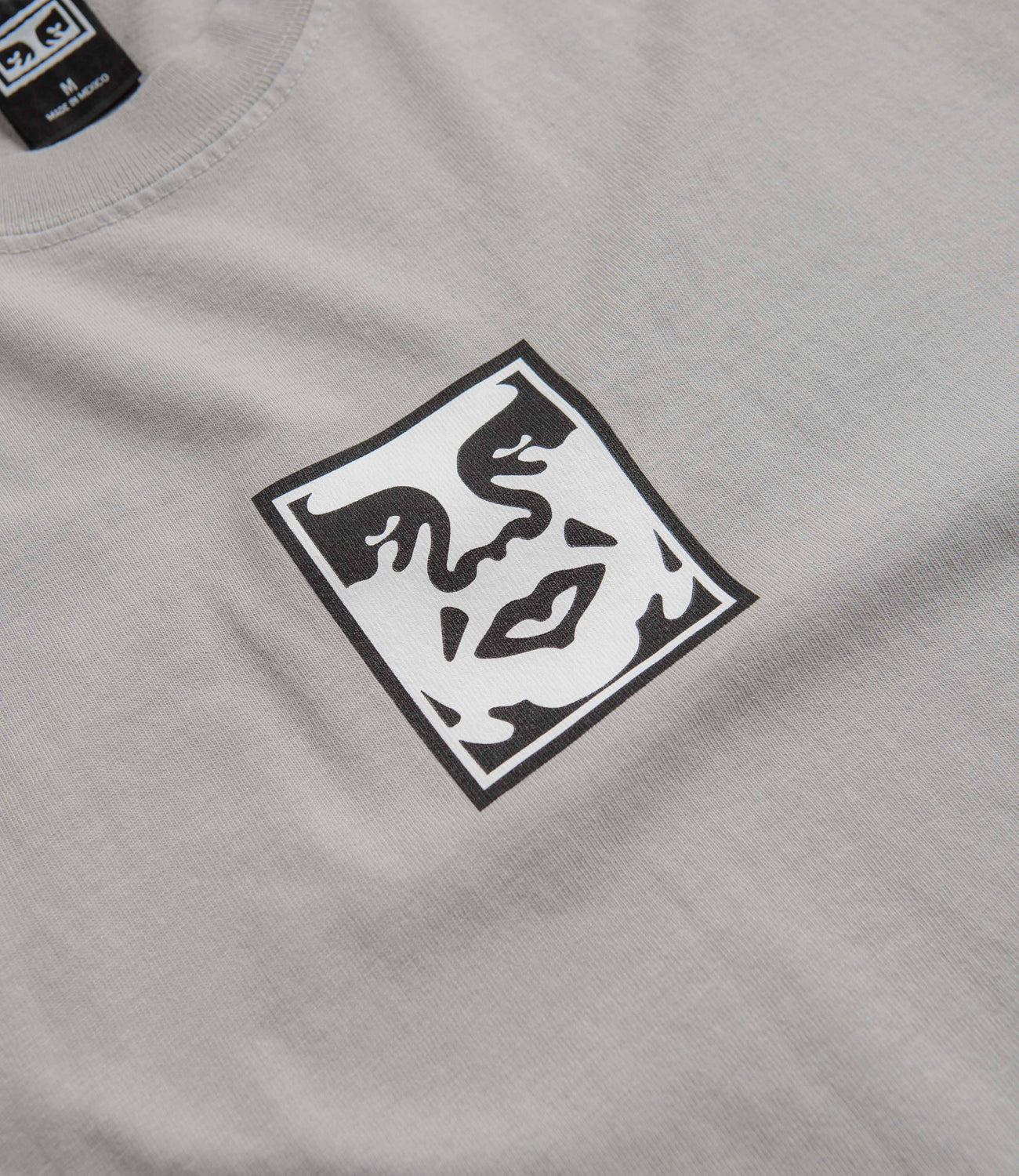 Obey Icon Heavyweight T-Shirt - Silver Grey | Flatspot