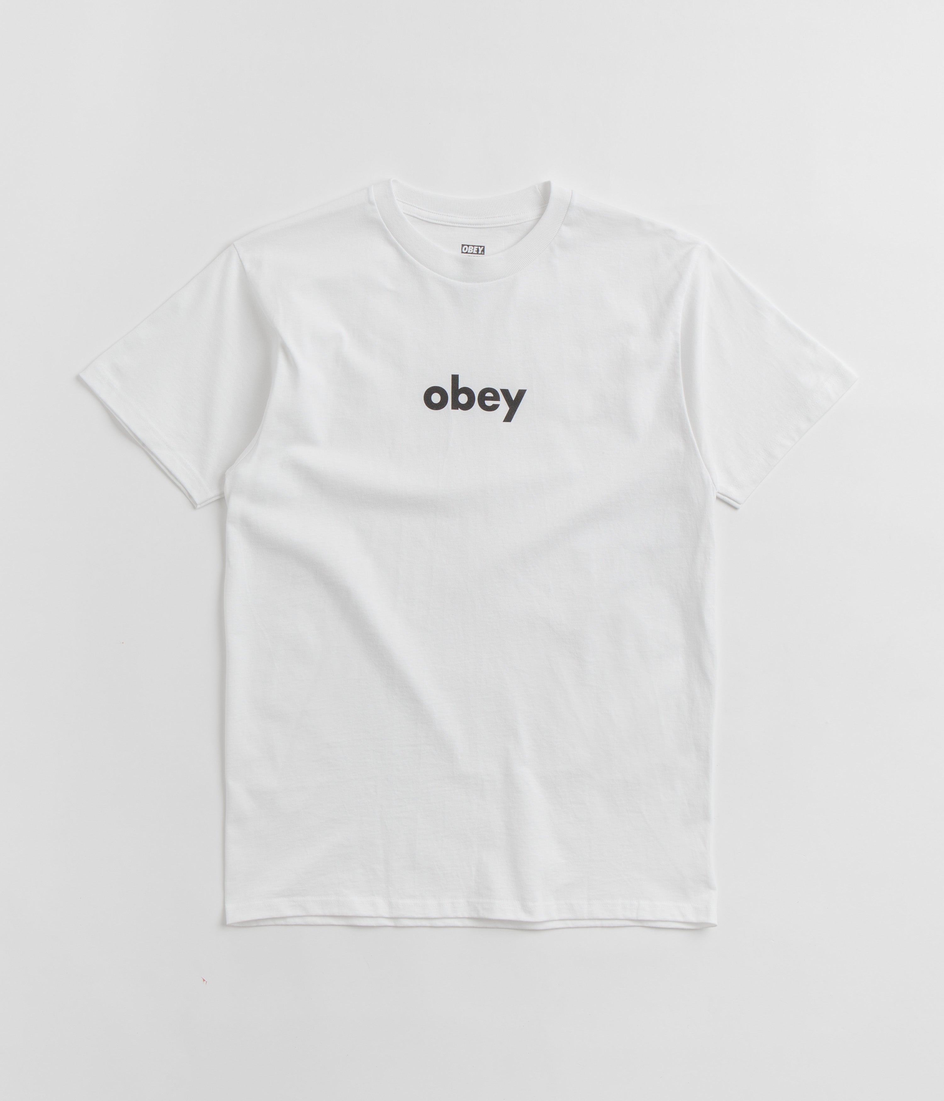 Obey Lower Case 2 T-Shirt - White | Flatspot