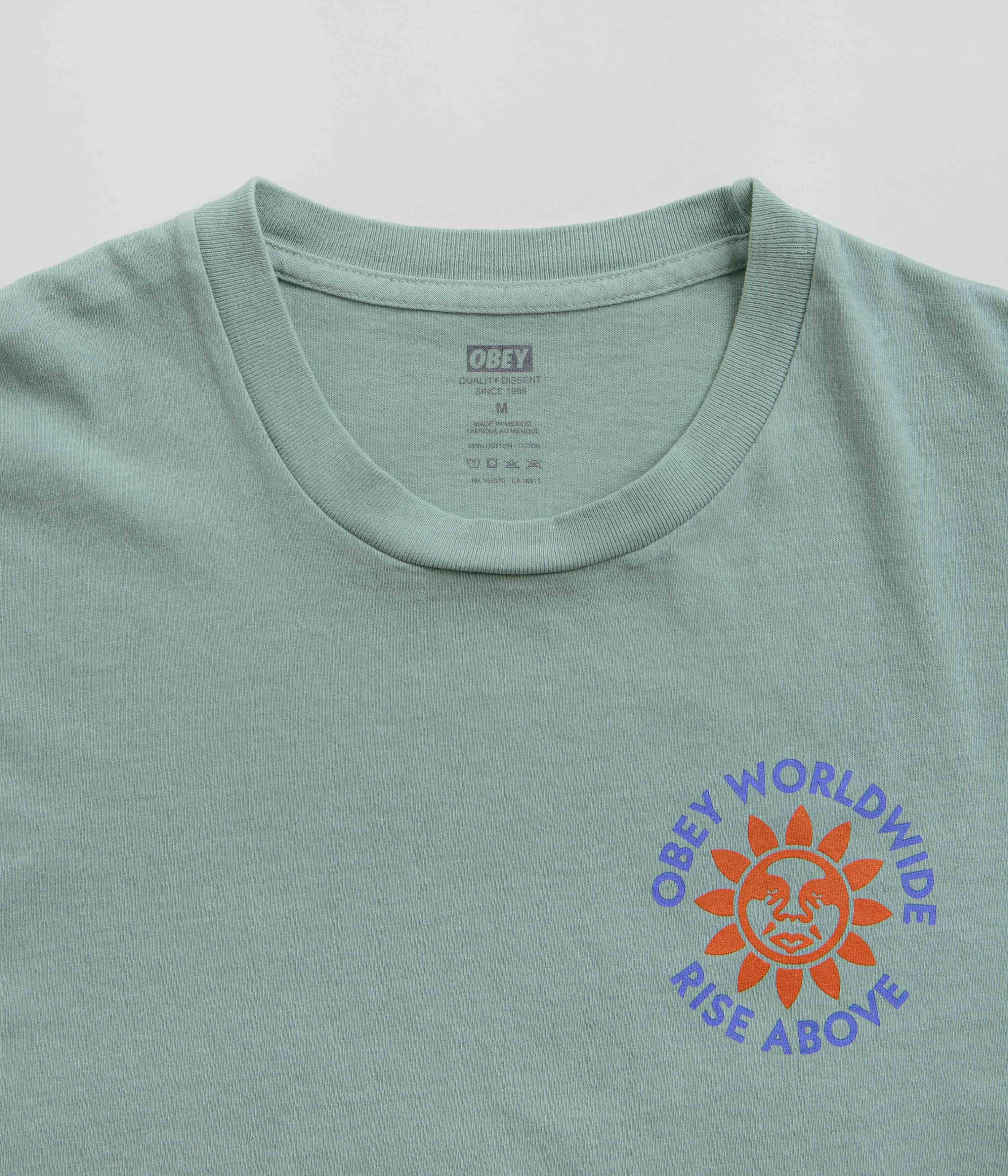 Obey Rise Above T-Shirt - Surf Spray | Flatspot