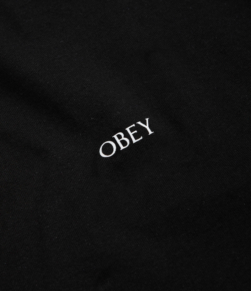 Obey Torn Icon Classic T-Shirt - Black | Flatspot