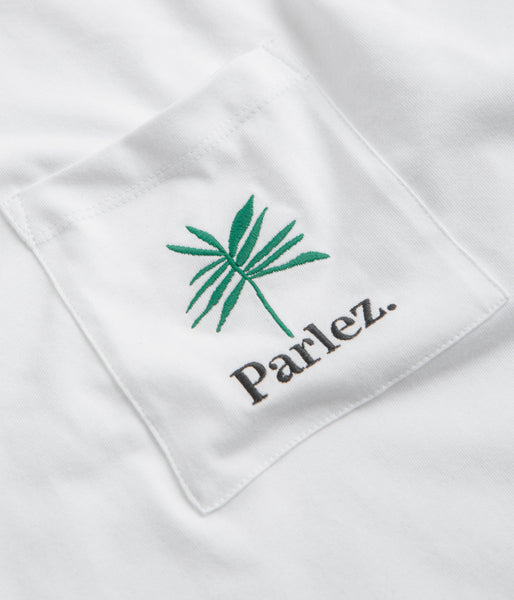 Parlez Areca Pocket T-Shirt - White | Flatspot
