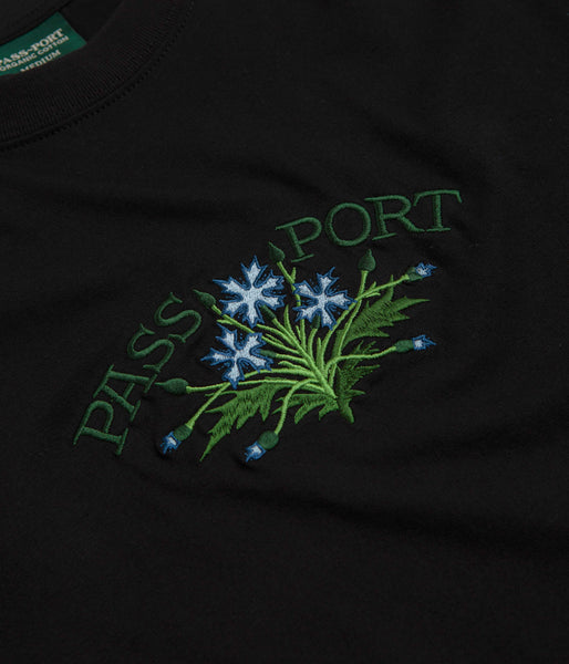 Pass Port Bloom Organic T-Shirt - Black | Flatspot
