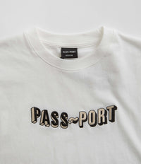 Pass Port Sunken Logo Embroidery T-Shirt - White | Flatspot