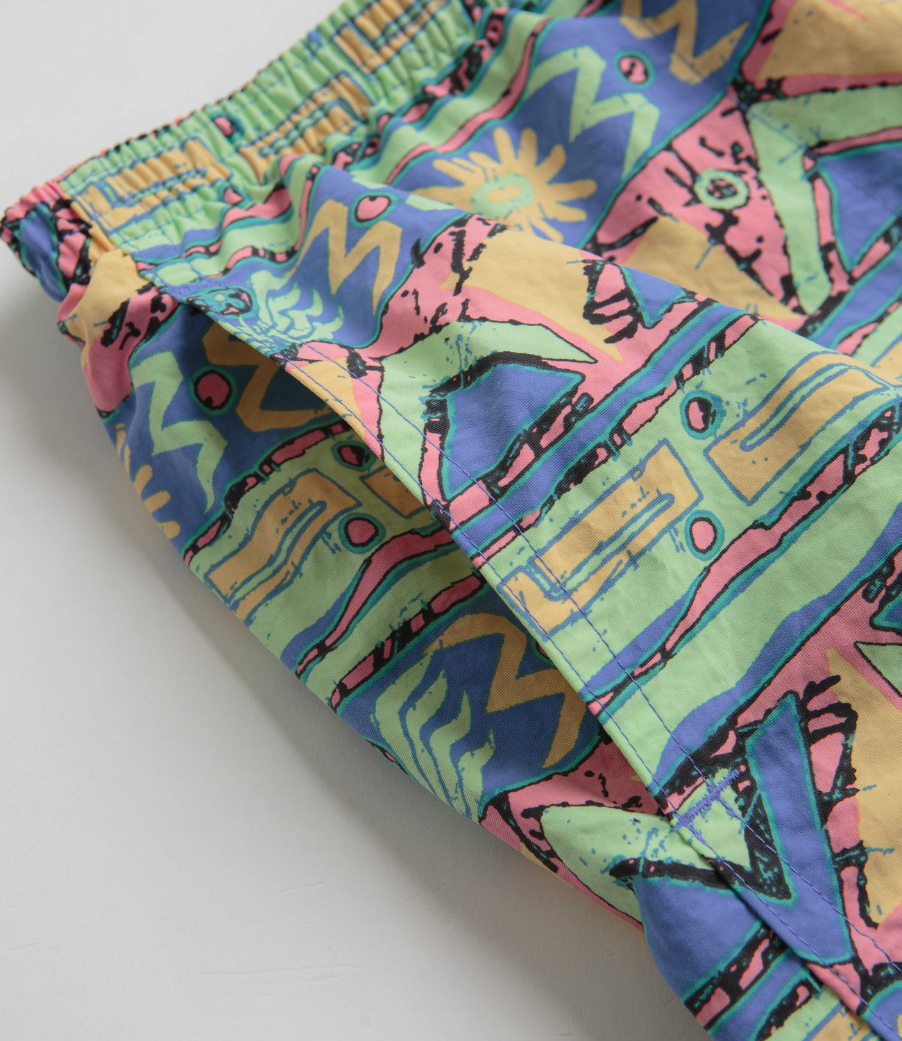 Patagonia Baggies 5" Shorts - High Hopes Geo: Salamander Green | flatspot