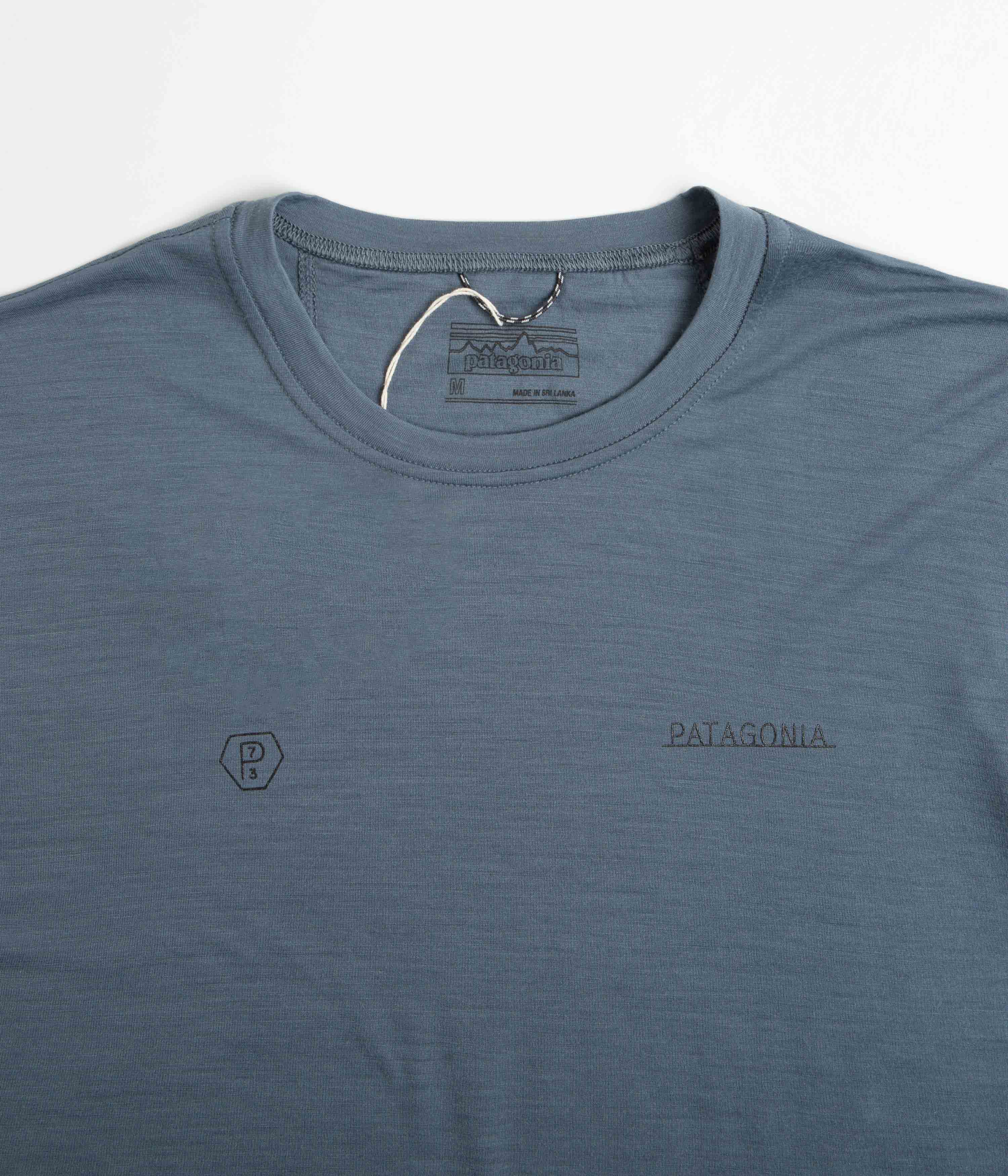 Patagonia Cap Cool Merino Graphic T-Shirt - Forge Mark Icons: Plume Gr | Flatspot