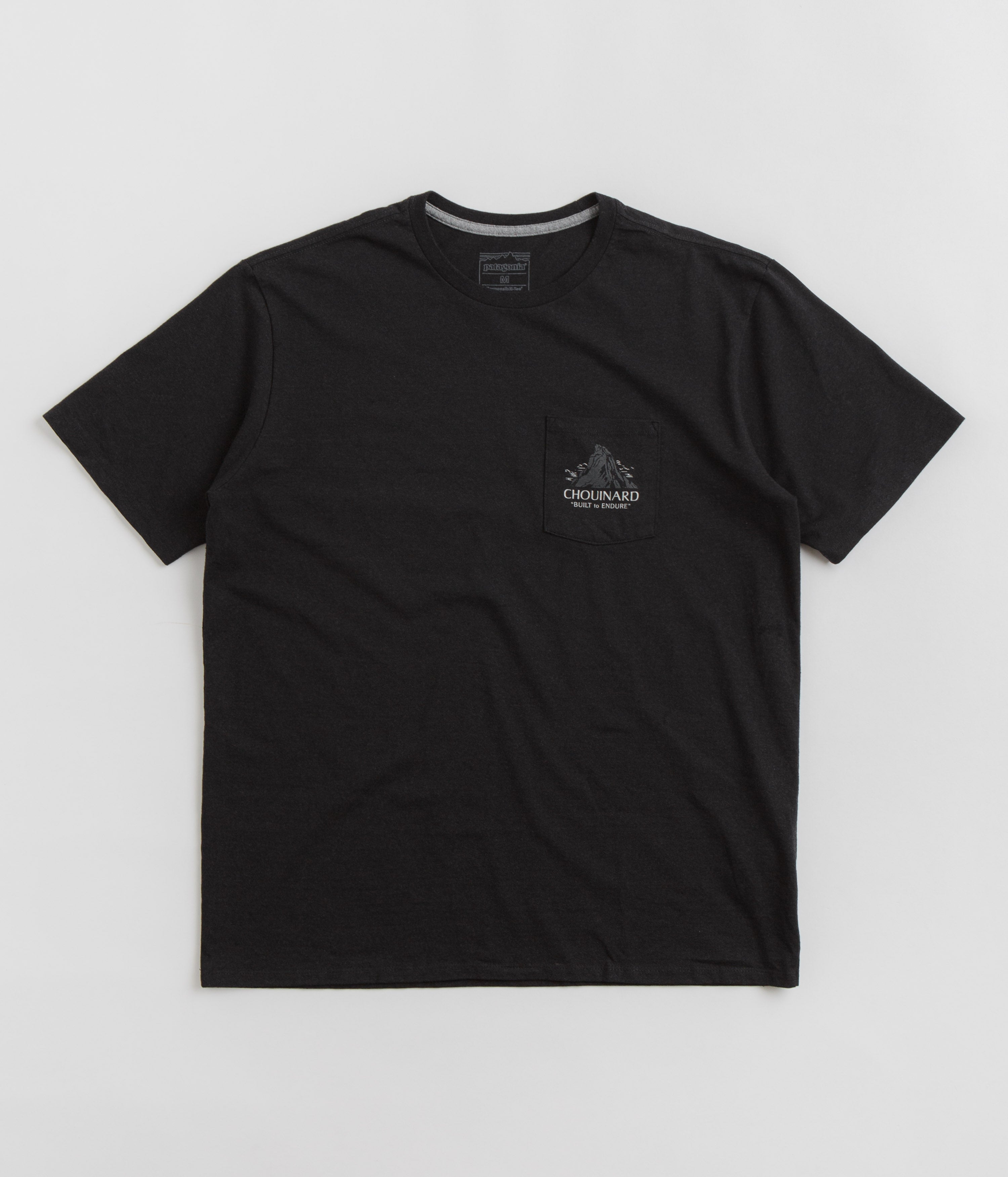 Patagonia Chouinard Crest Pocket Responsibili-Tee T-Shirt - Ink Black ...