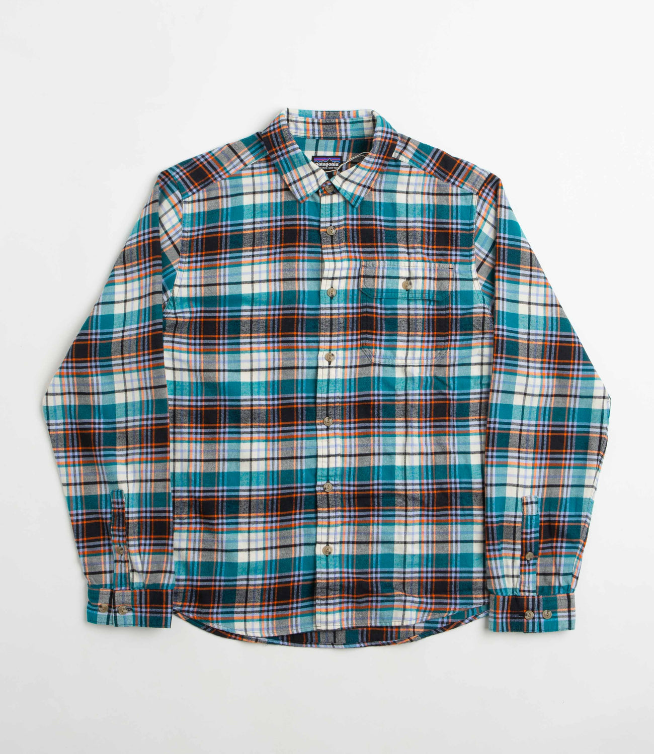 Patagonia Cotton in Conversion Fjord Flannel Shirt - Lavas: Belay Blue ...