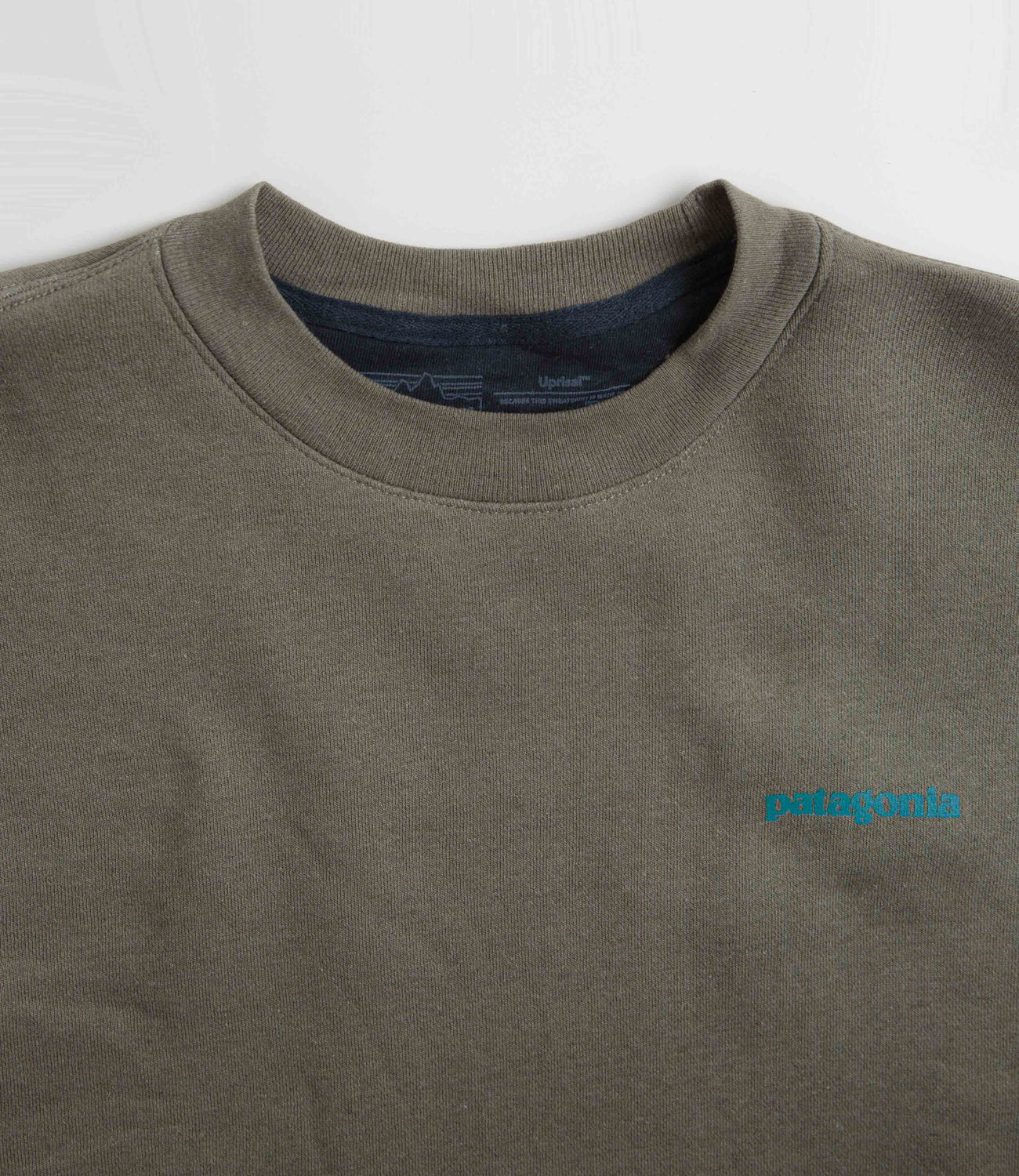 Patagonia Fitz Roy Icon Uprisal Crewneck Sweatshirt - Sleet Green ...