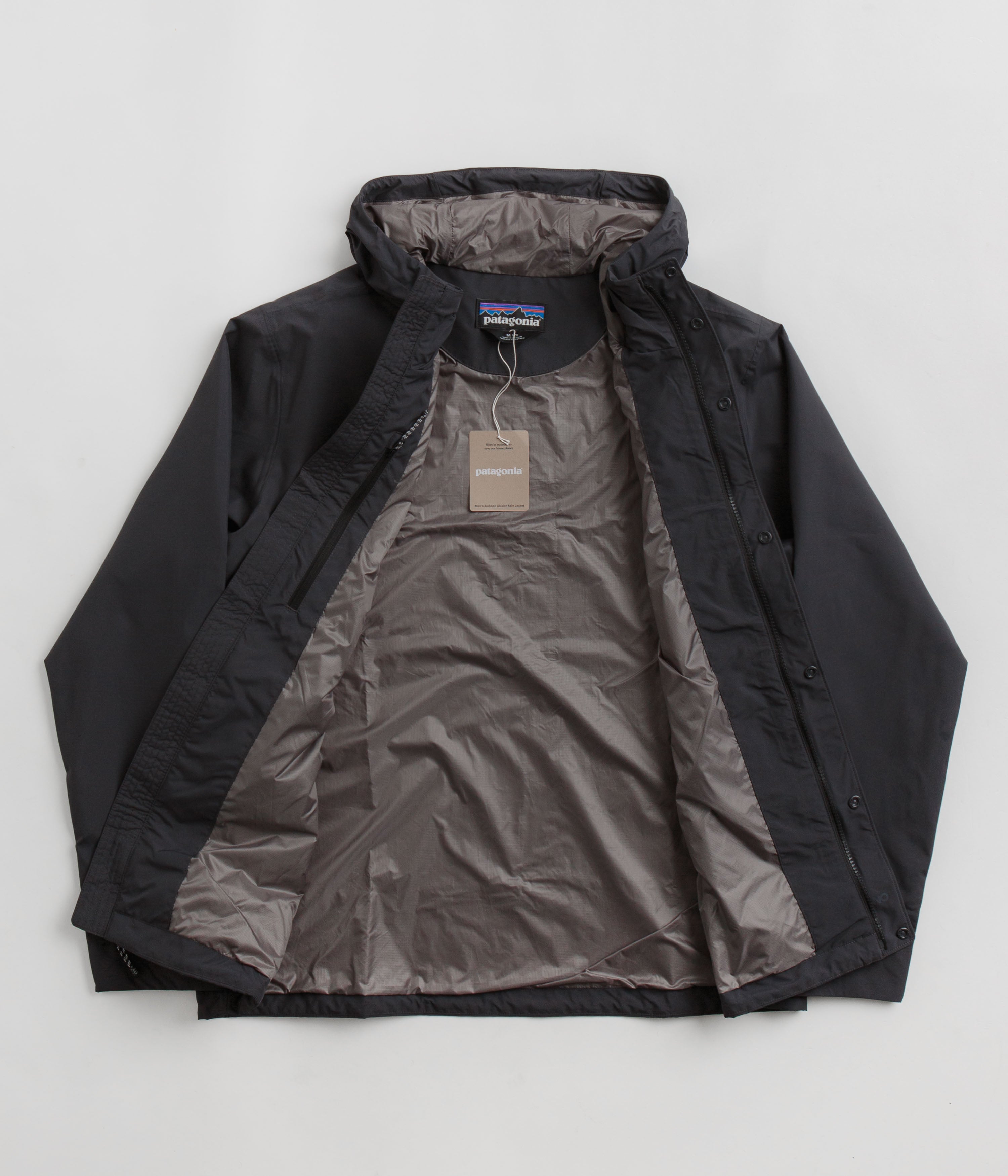 Patagonia Jackson Glacier Rain Jacket - Ink Black | Flatspot