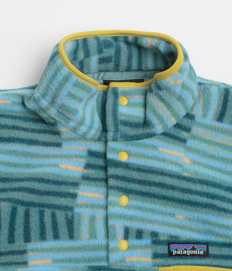 Patagonia Lightweight Synchilla Snap-T Fleece - Quilty Fitz: Wetland B ...