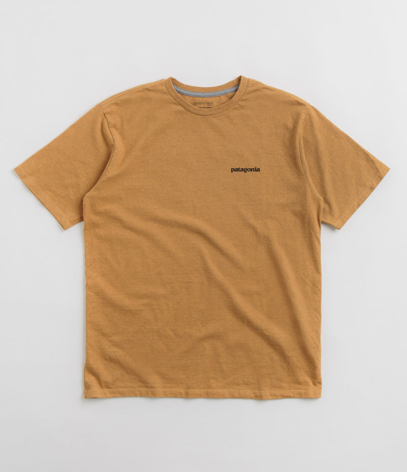 Patagonia P-6 Logo Responsibili-Tee T-Shirt - P-6 Outline: Golden Cara ...