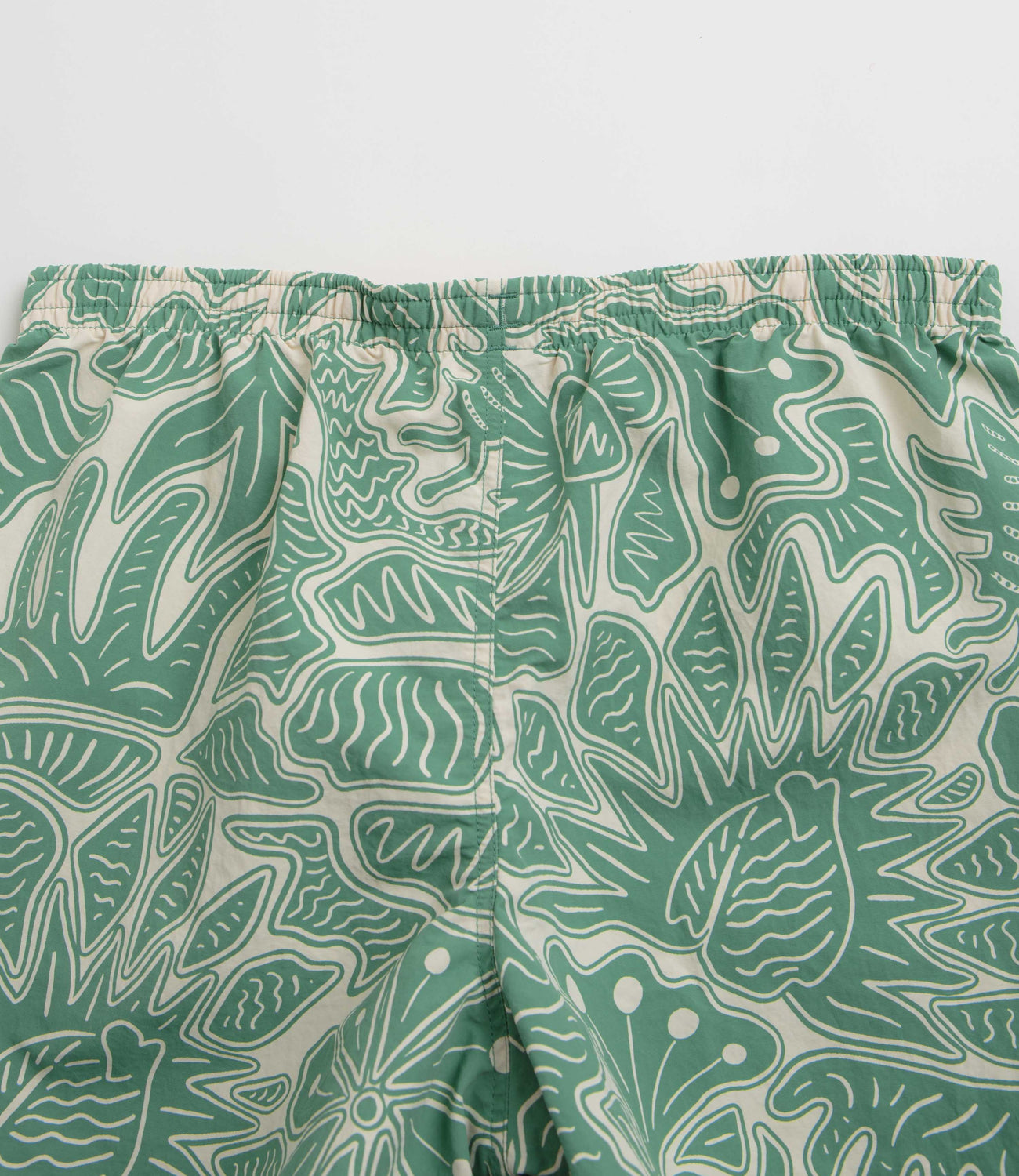 Patagonia Womens Baggies 5" Shorts - Bees and Flowers: Heartleaf Green ...