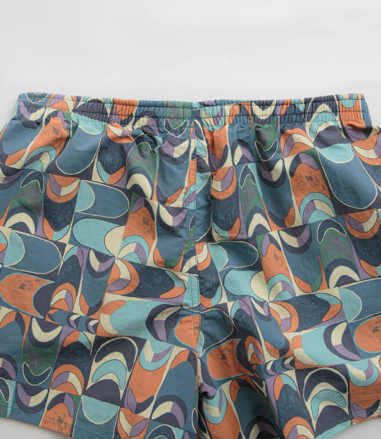 Patagonia Womens Baggies 5" Shorts - Swallowtail Geo: Still Blue | Flatspot