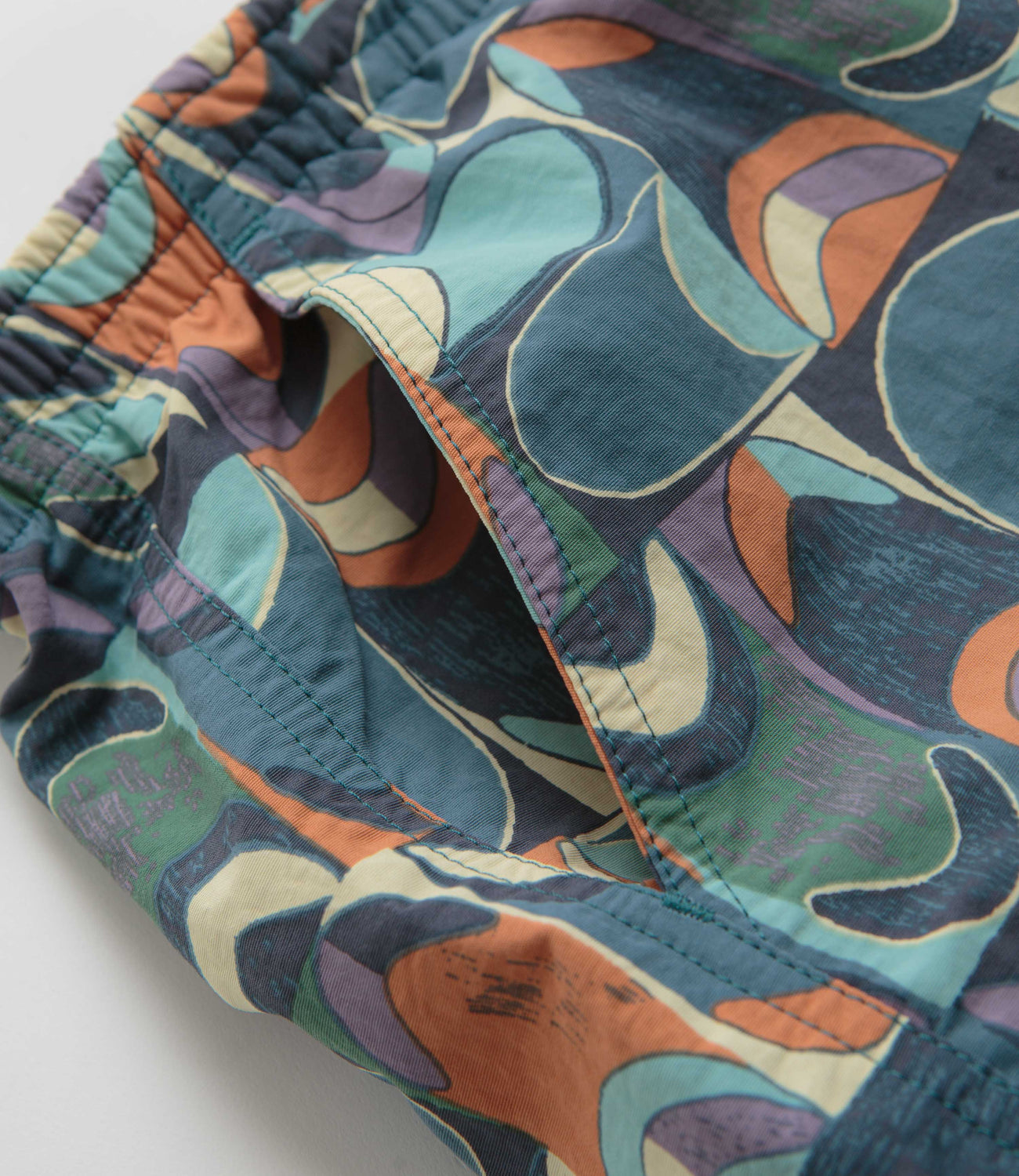 Patagonia Womens Baggies 5" Shorts - Swallowtail Geo: Still Blue | Flatspot