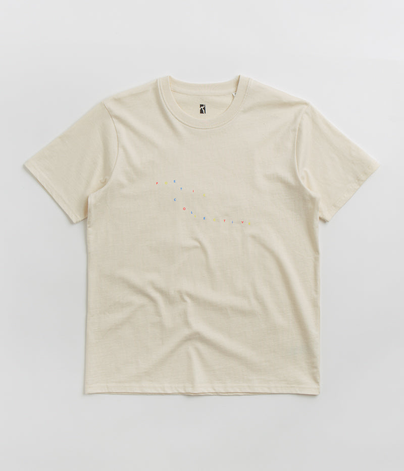 Poetic Collective Colour Logo T-Shirt - White | Flatspot