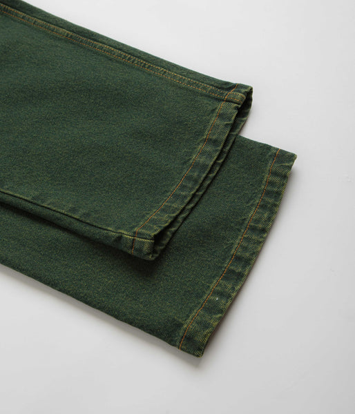 Polar 93 Denim Jeans - Chartreuse / Blue | Flatspot