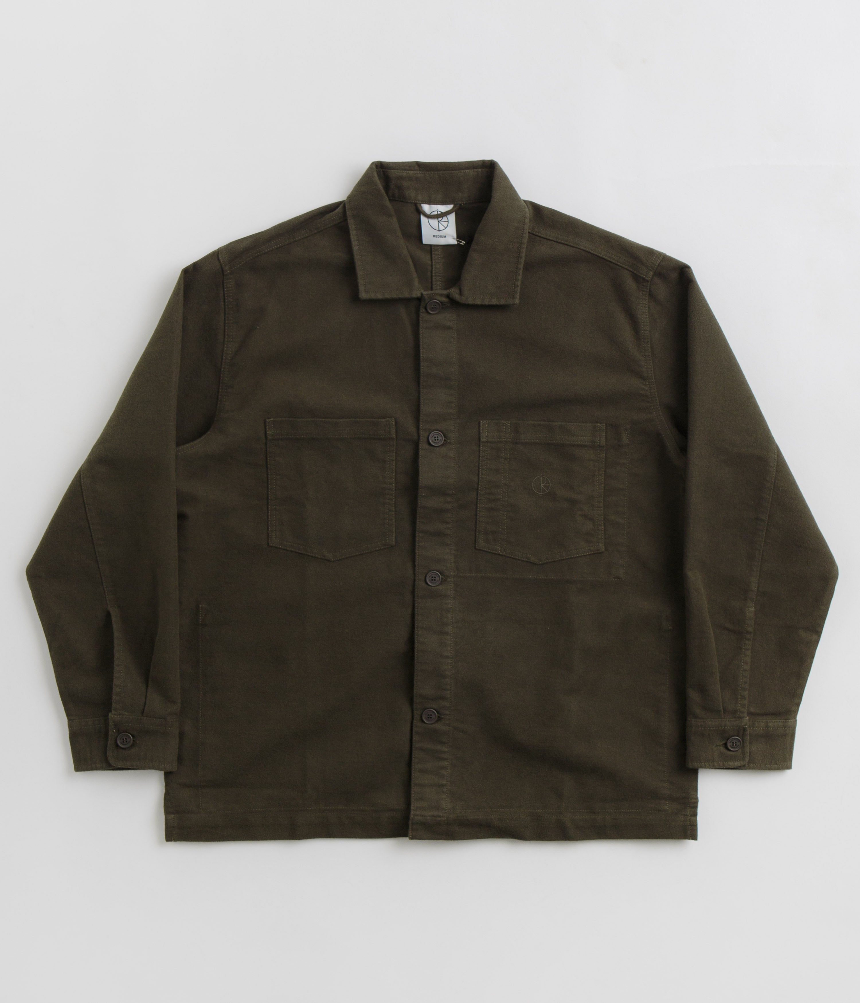 Polar Brushed Twill Theodore Overshirt - Brown | Flatspot