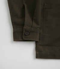 Polar Brushed Twill Theodore Overshirt - Brown | Flatspot