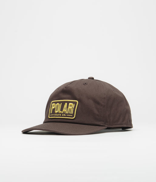 Polar Earthquake Patch Cap - Brown / Yellow | flatspot