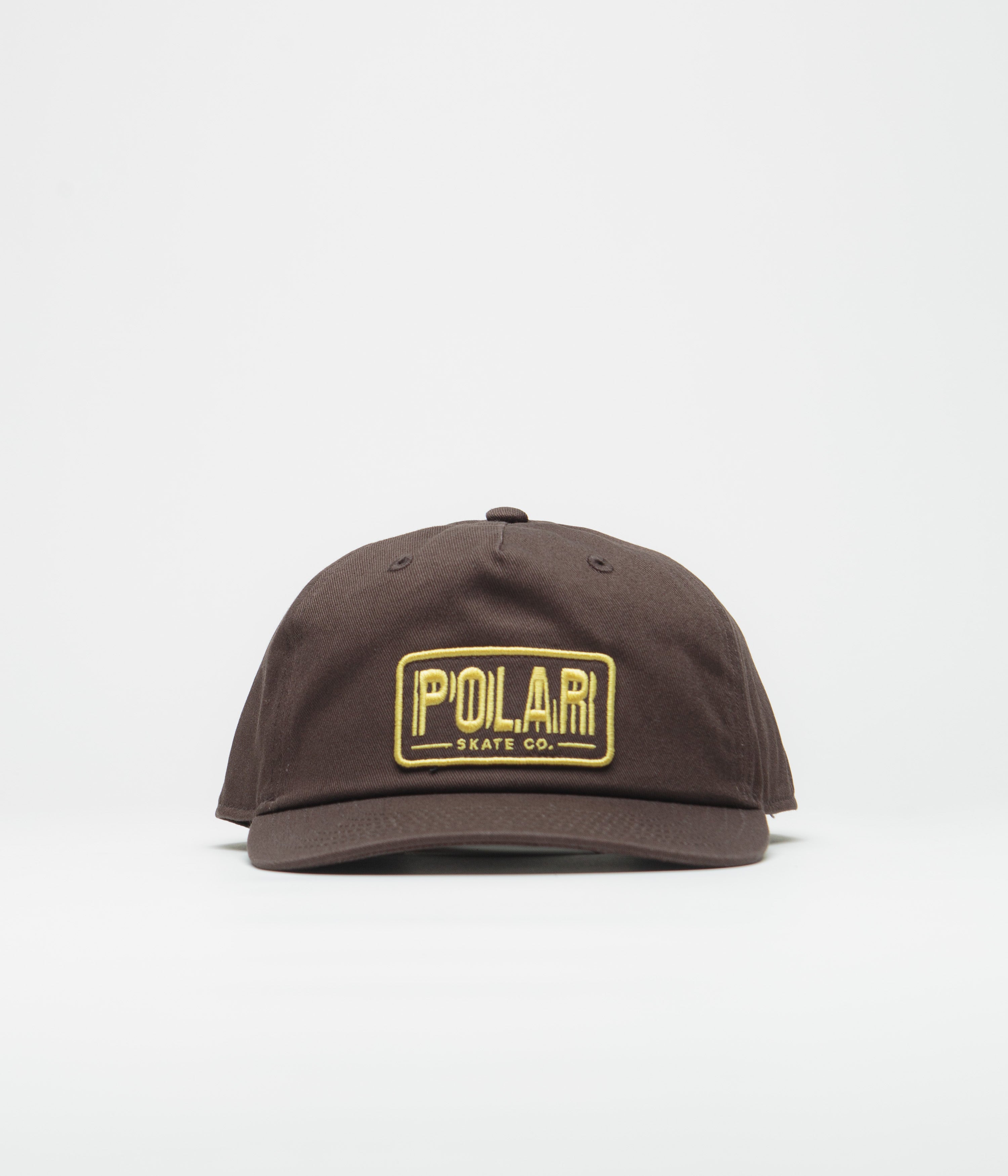 Polar Earthquake Patch Cap - Brown / Yellow | flatspot