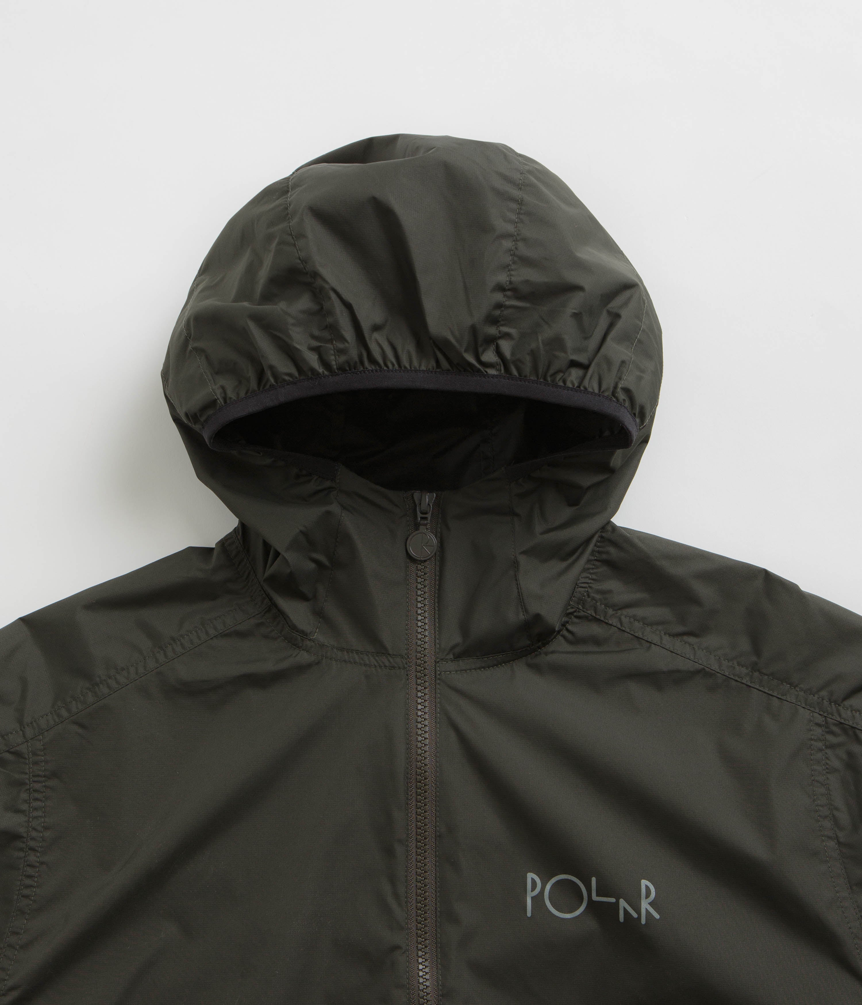 Polar Packable Anorak Jacket - Dirty Black | Flatspot