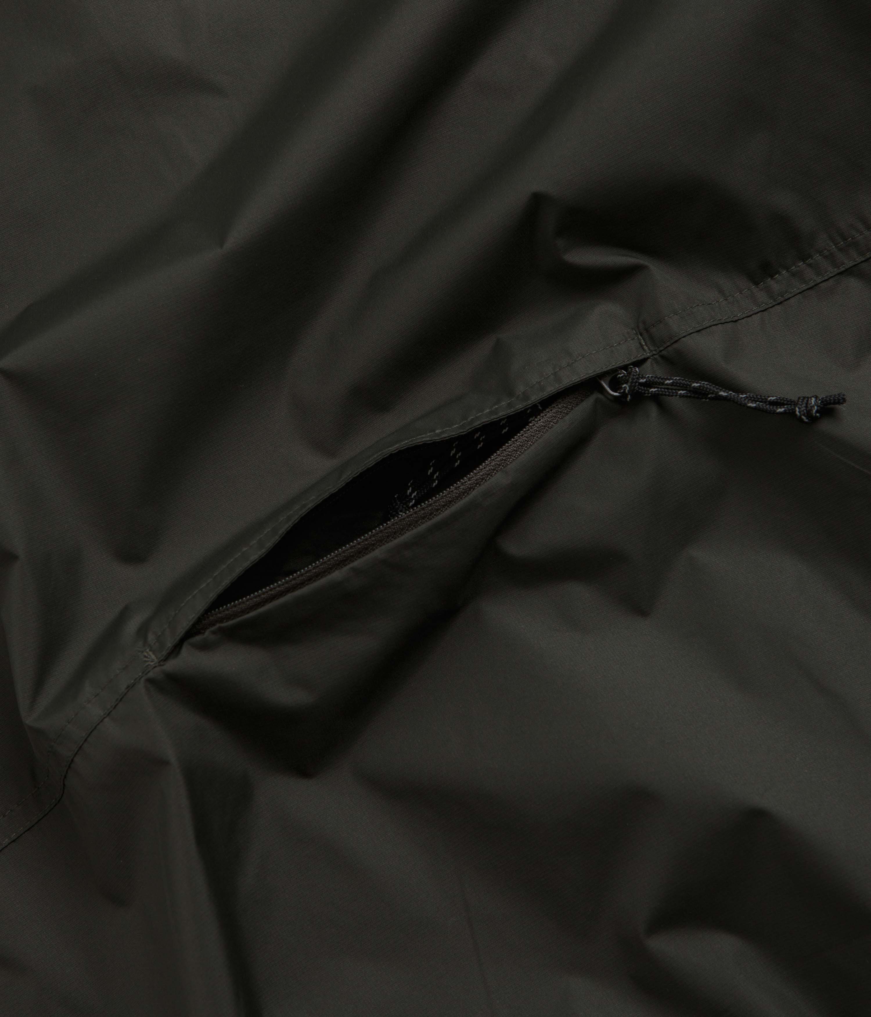 Polar Packable Anorak Jacket - Dirty Black | Flatspot