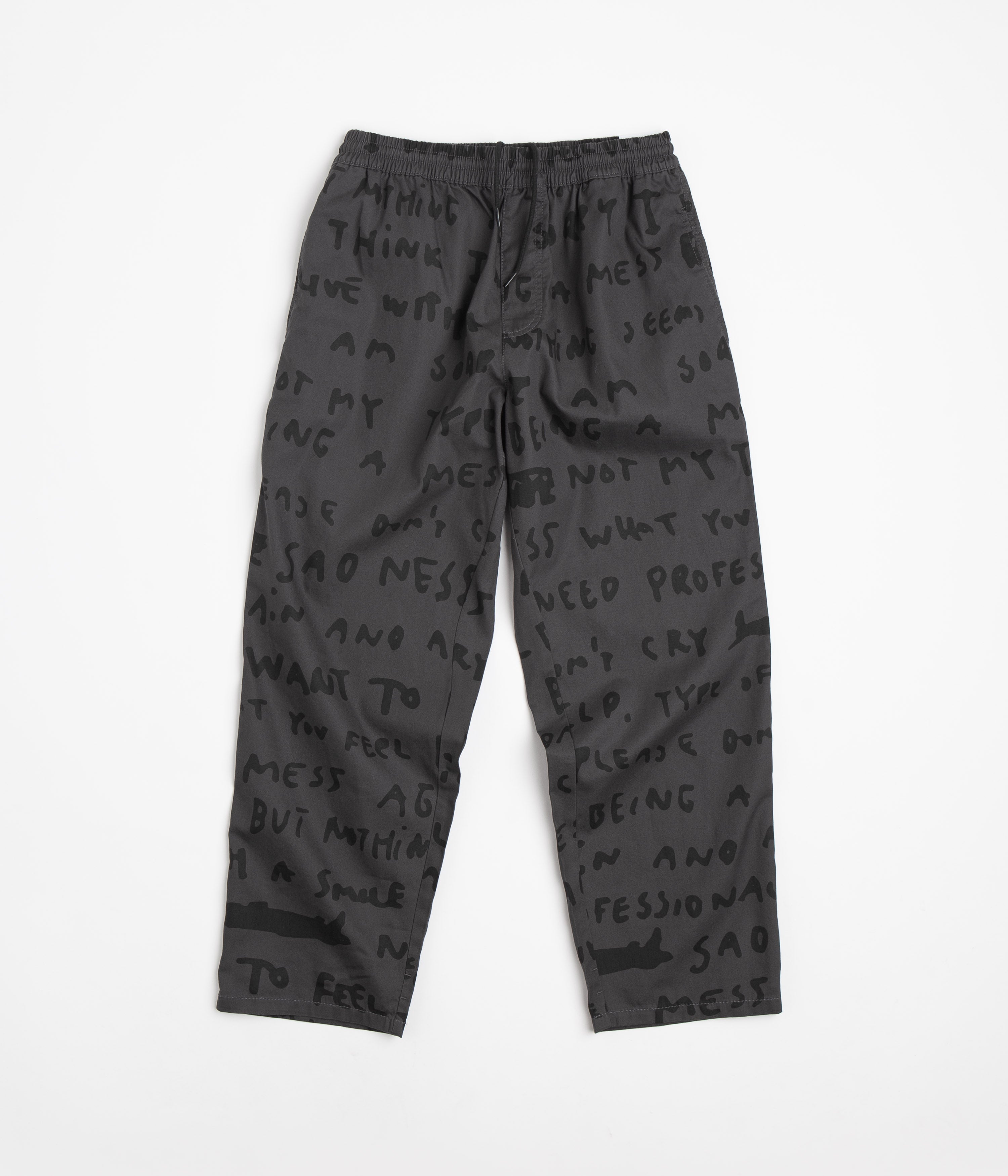 Polar Sad Notes Surf Pants - Graphite | Flatspot