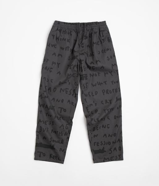 Polar Sad Notes Surf Pants - Graphite | Flatspot