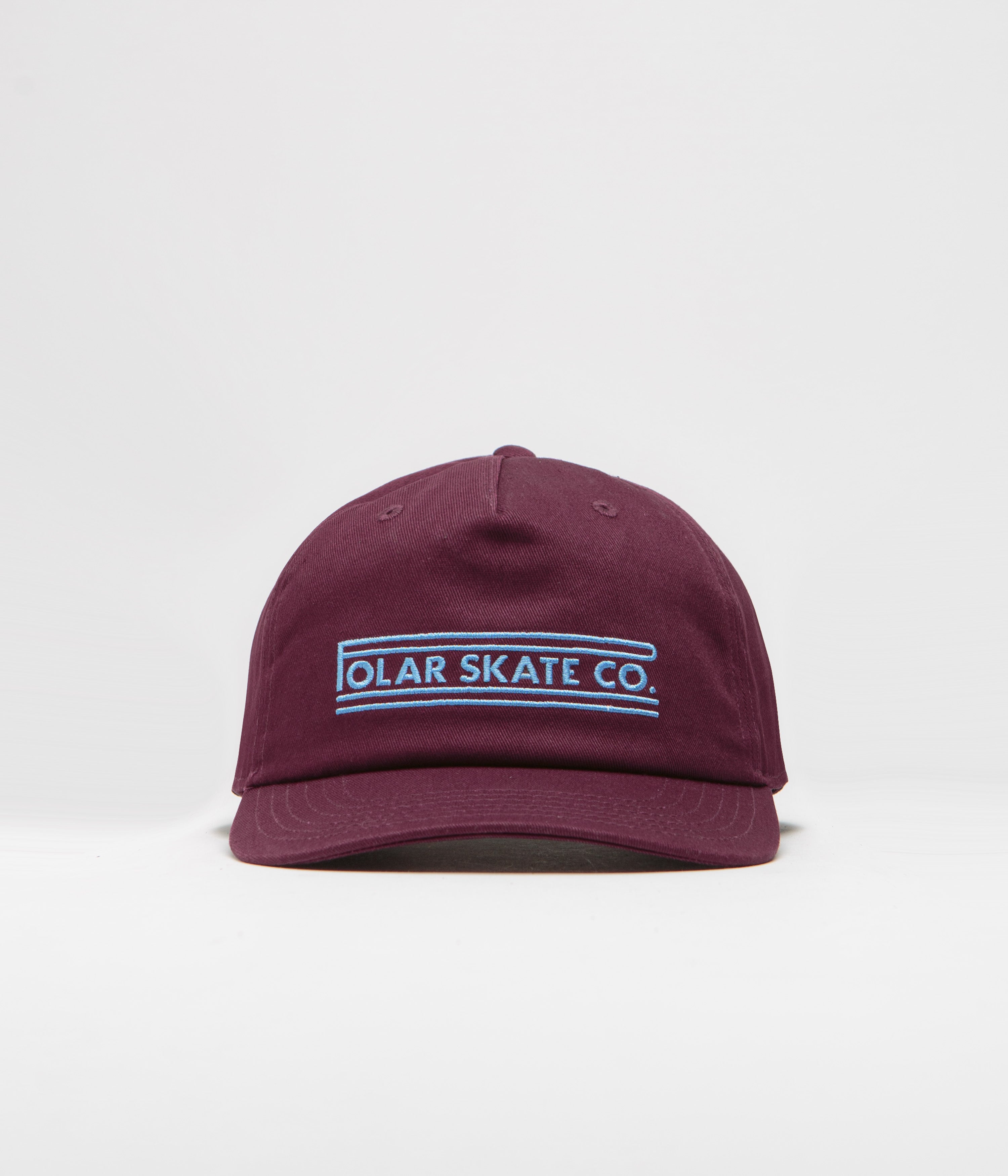 Polar Stretch Logo Twill Jake Cap - Dark Wine | Flatspot