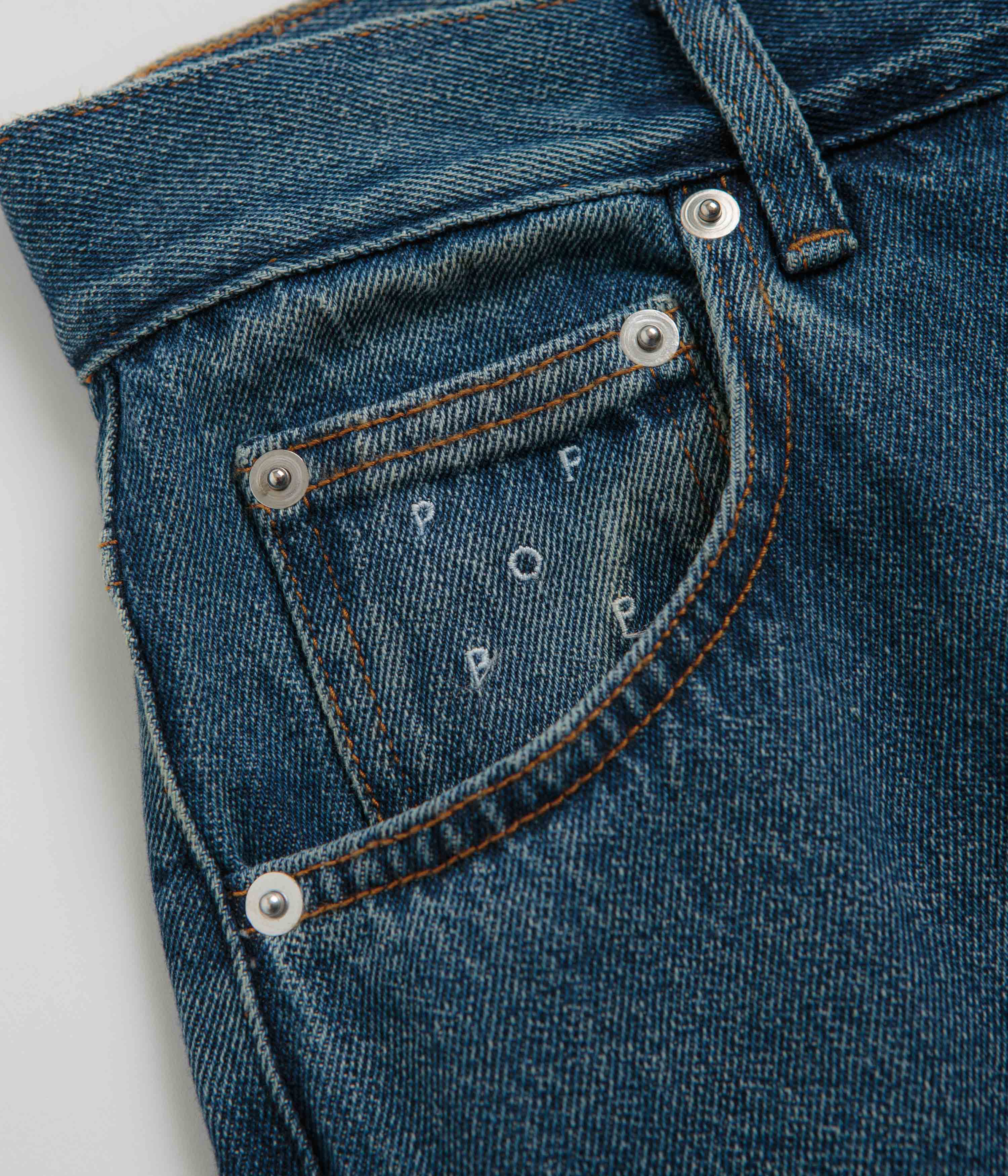 Pop Trading Company DRS Pants - Washed Denim | flatspot