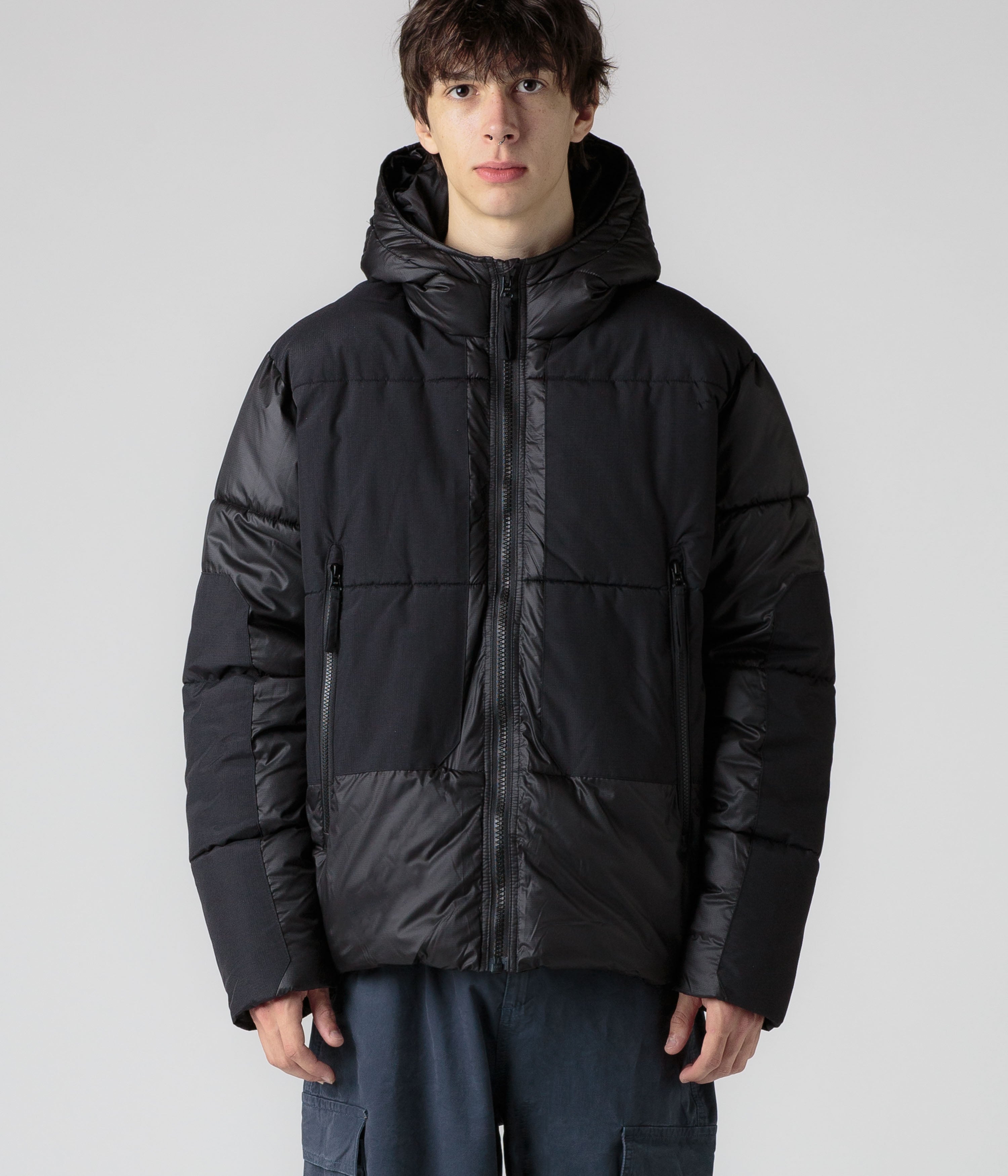 Pop Trading Company Puffer Jacket - Black | Flatspot