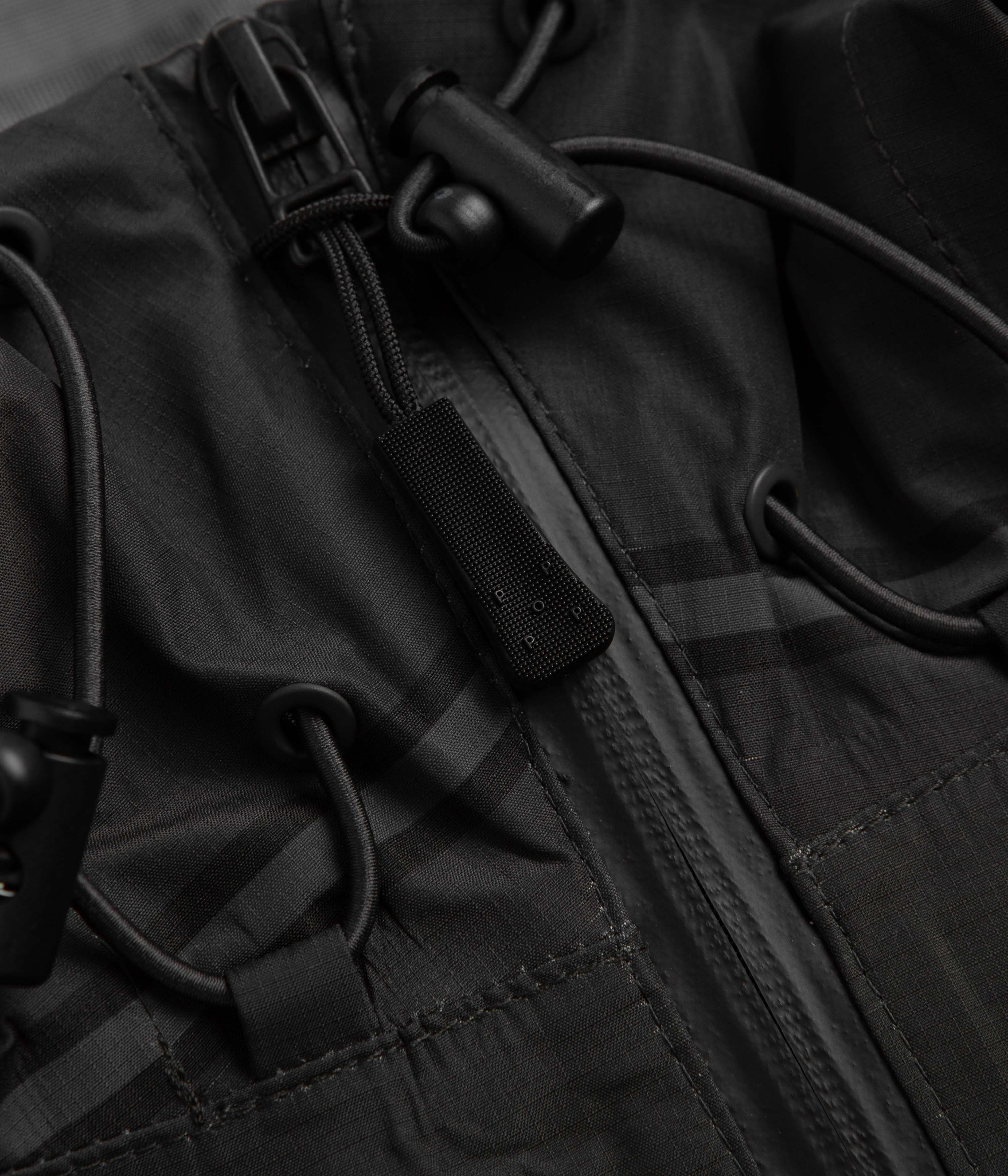 Pop Trading Company Striped Oracle Jacket - Anthracite / Black | Flatspot