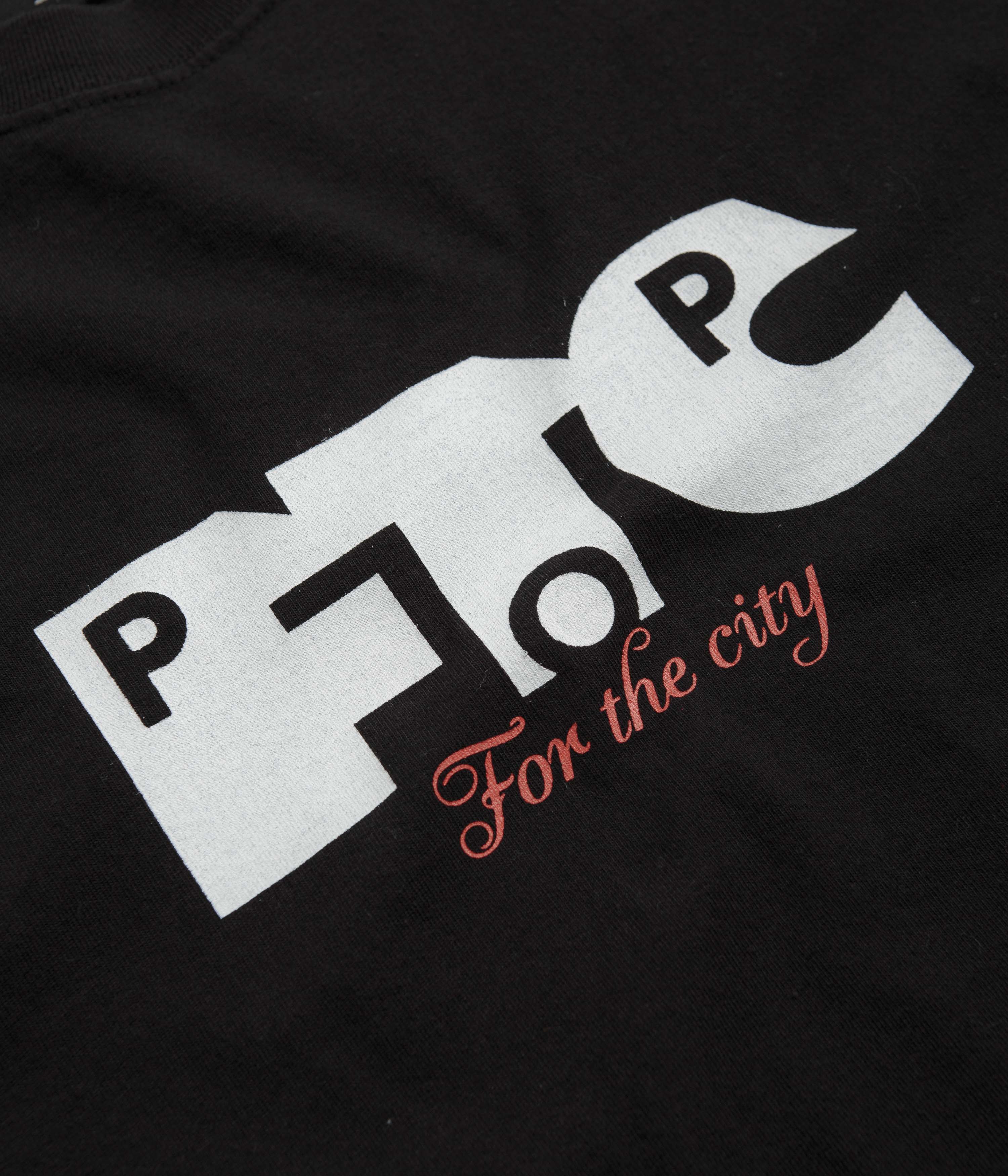 Pop Trading Company x FTC Logo T-Shirt - Black | flatspot