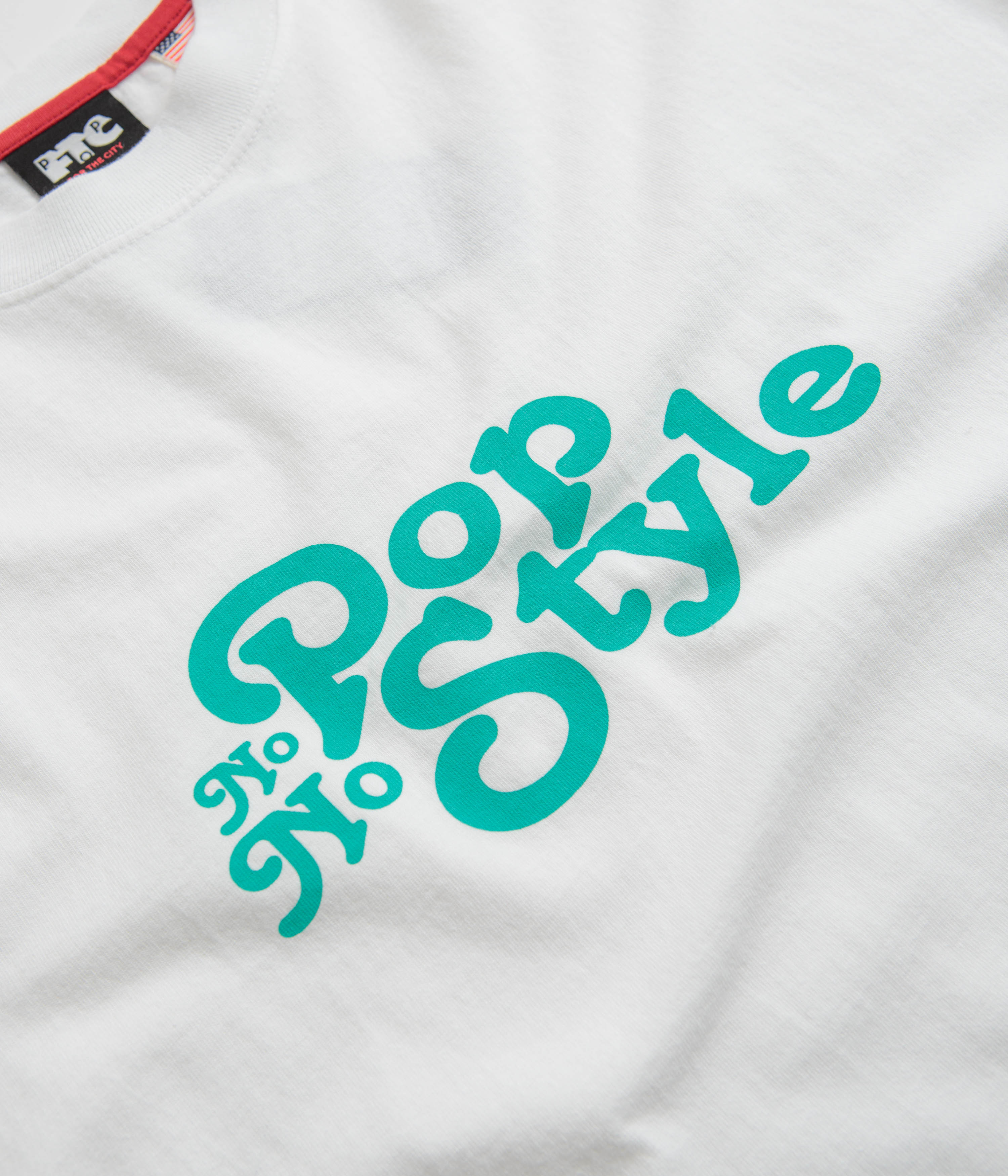 Pop Trading Company x FTC No Pop No Style T-Shirt - White | Flatspot