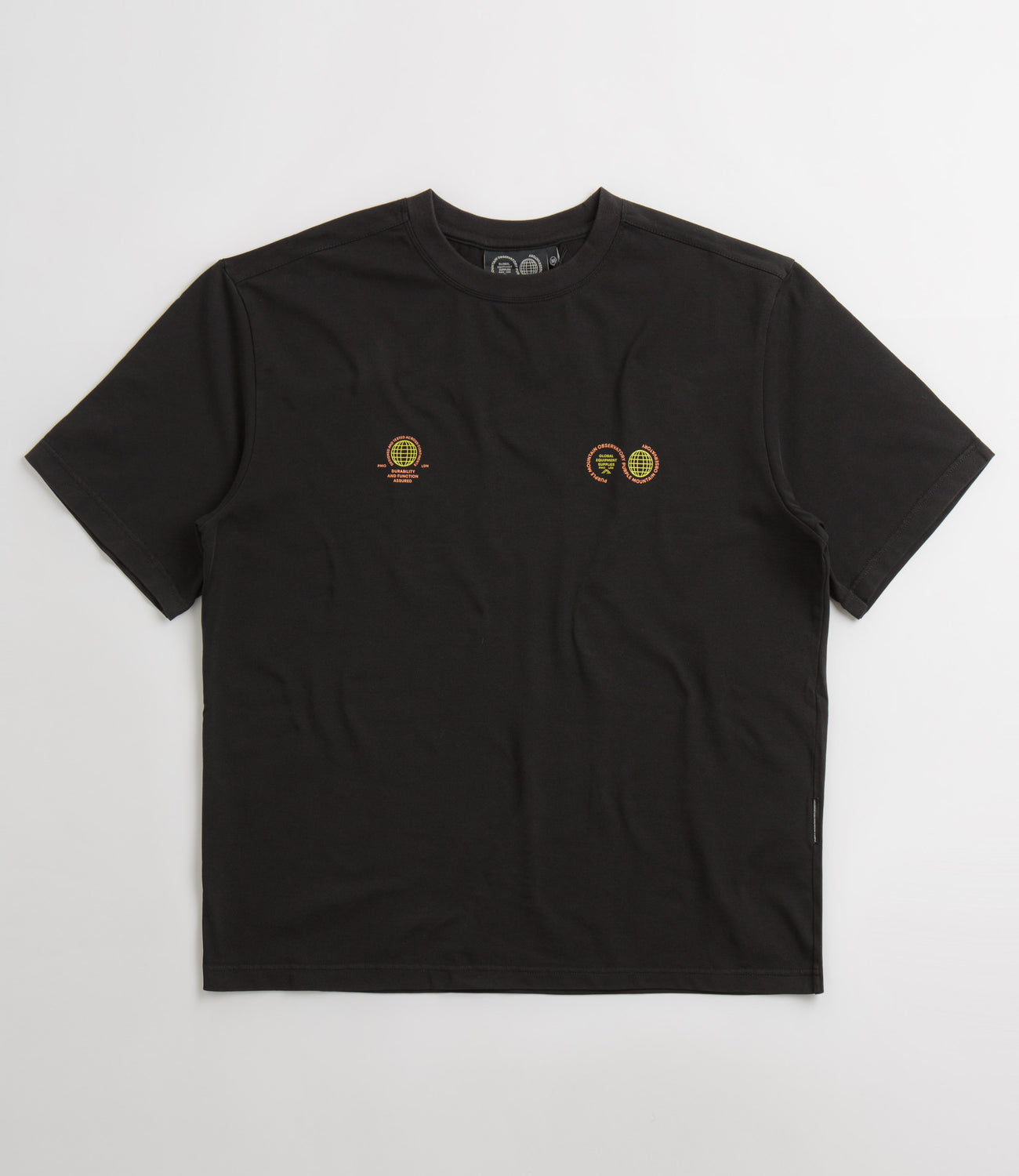 Purple Mountain Observatory Globe T-Shirt - Black | Flatspot