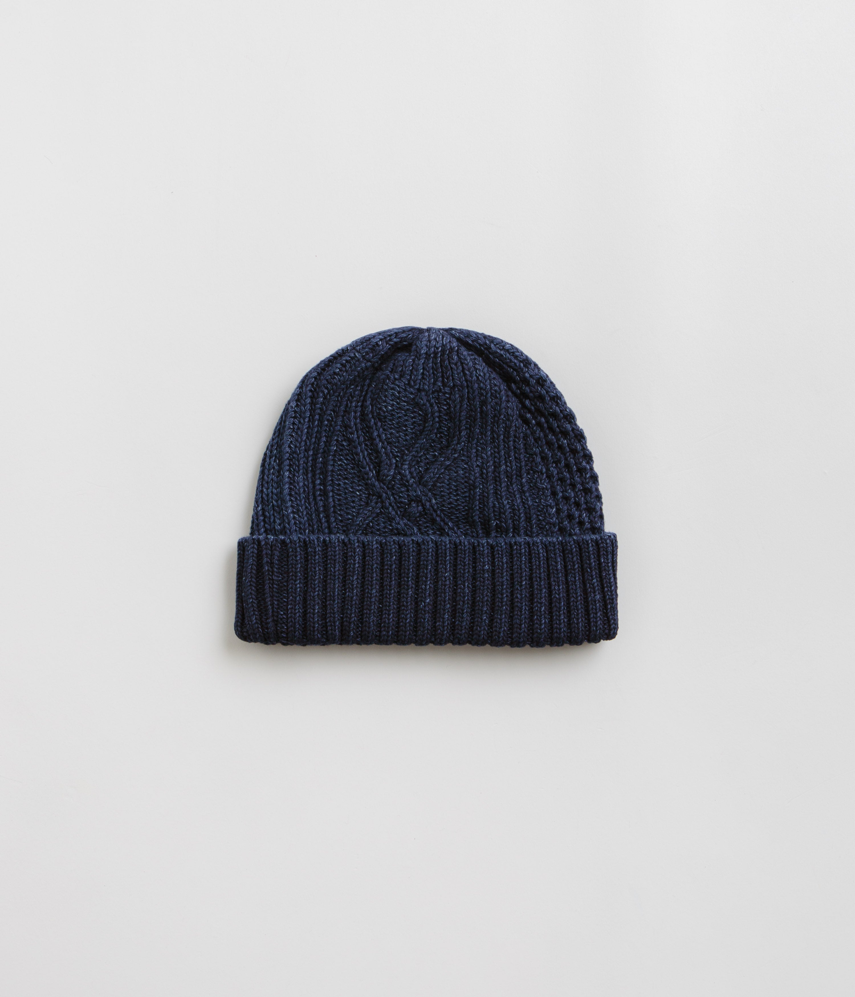 RoToTo Aran Cable Beanie - Light Denim | Flatspot